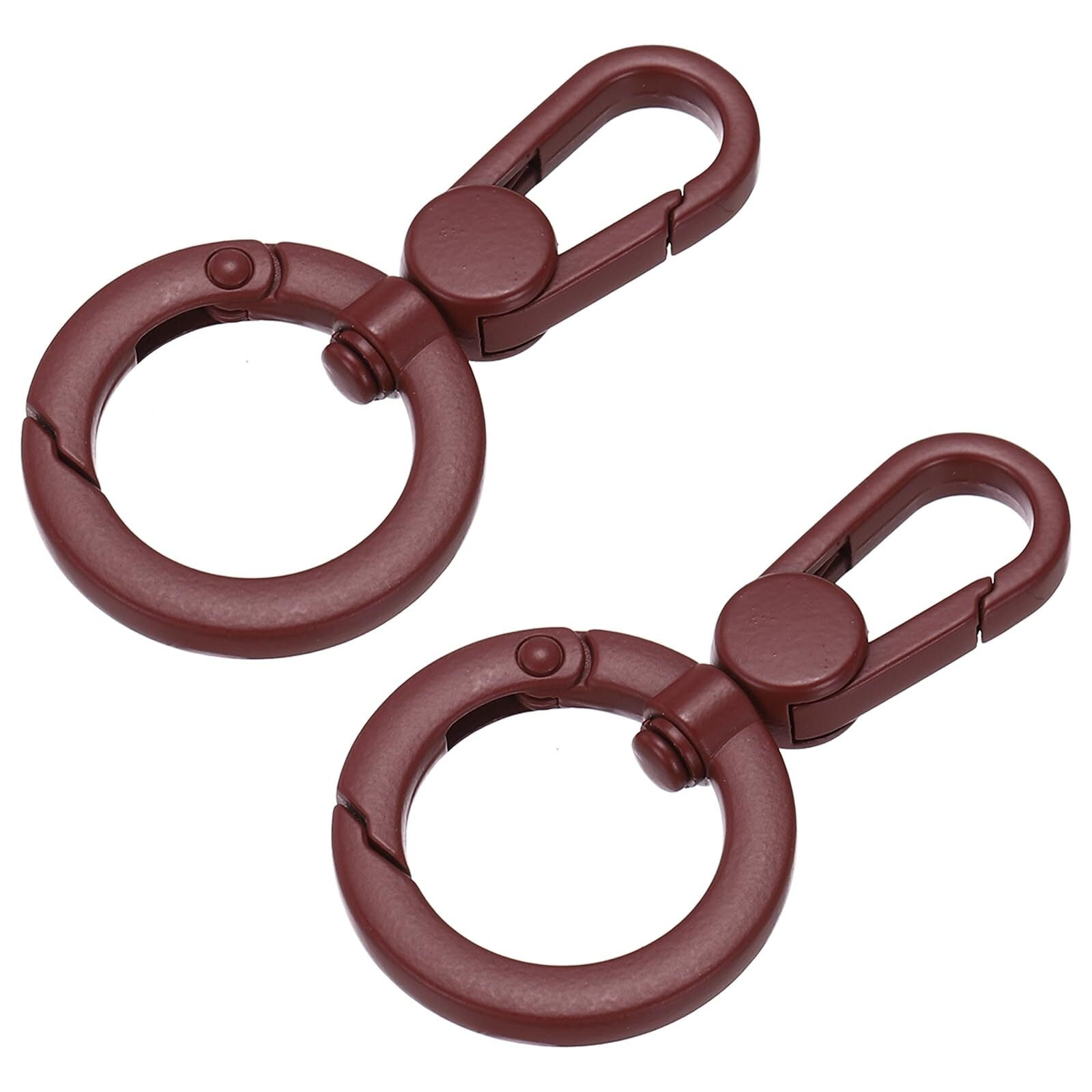 2 Pcs Double Opening Swivel Lobster Claw Clasp, Metal Keychain Clasp ...