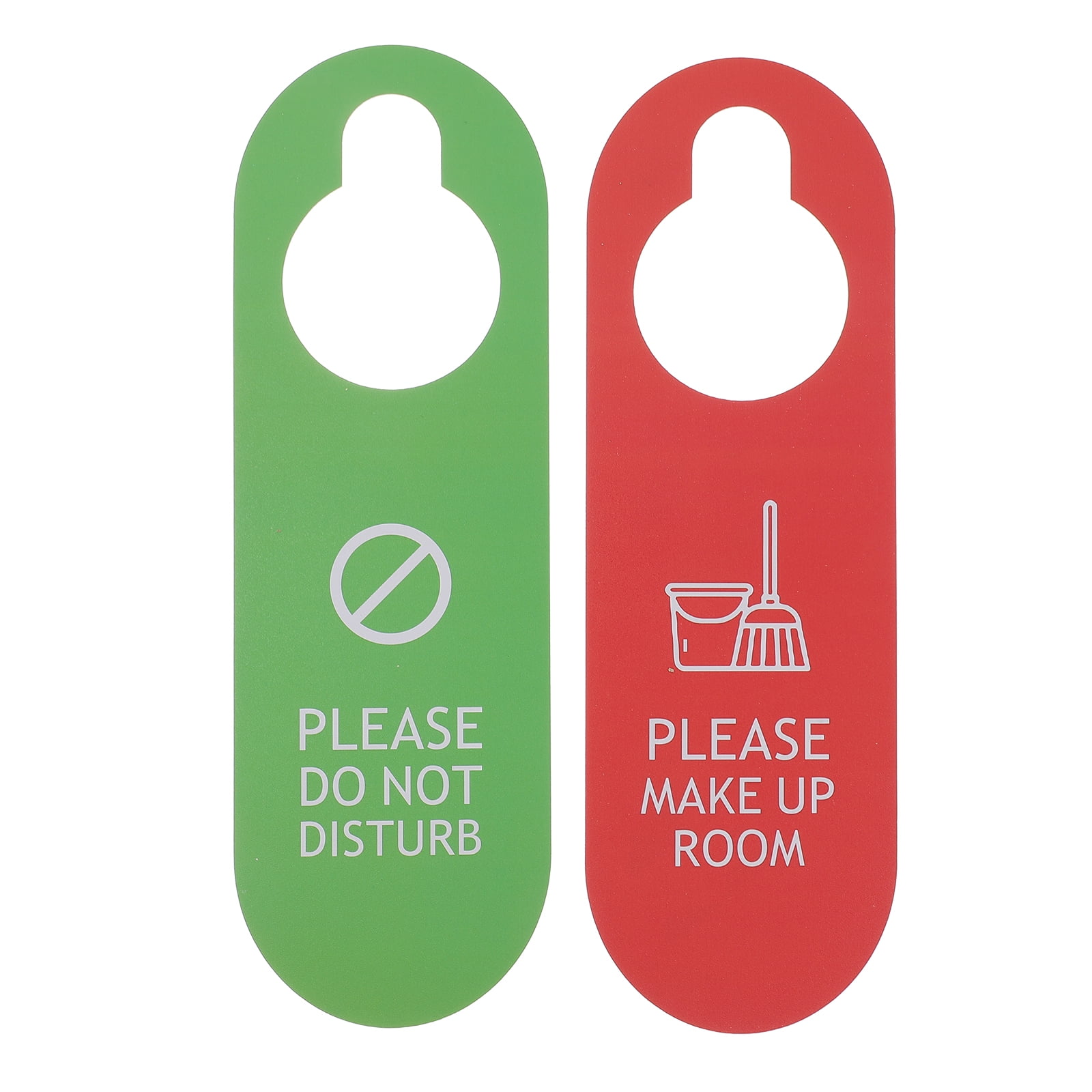 2 Pcs Double Side Room Sign Housekeeping Door Signs Make up Doorplate ...