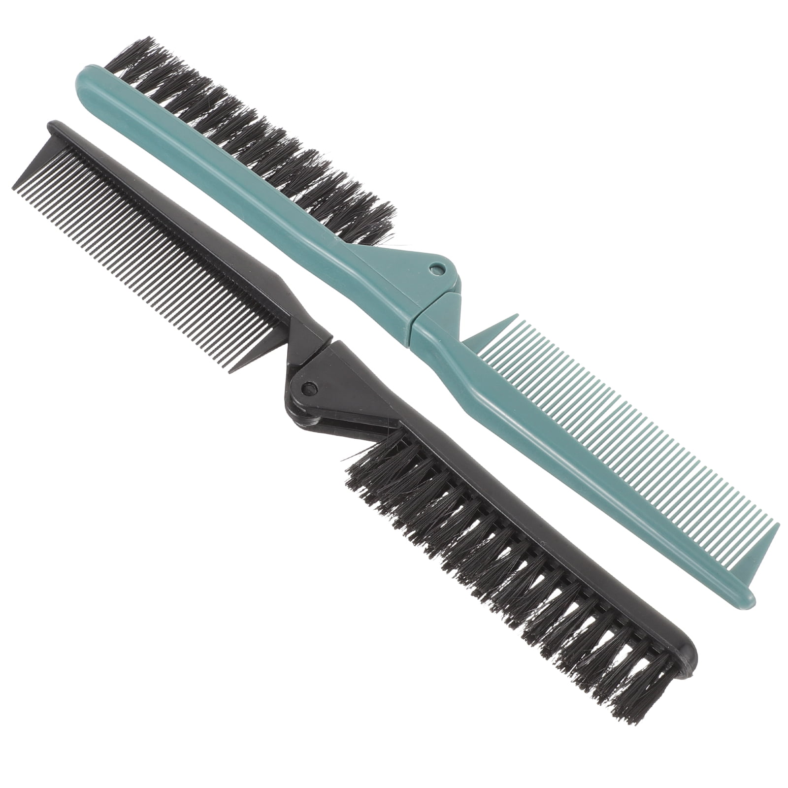OUNONA Portable Folding Hair Comb for Men with Massage Bristles ...