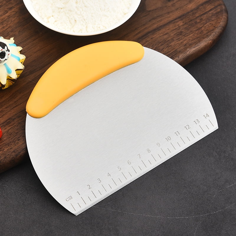 2 Pcs Dough Pastry Scraper Chopper / Stainless Steel Dough Scraper ...