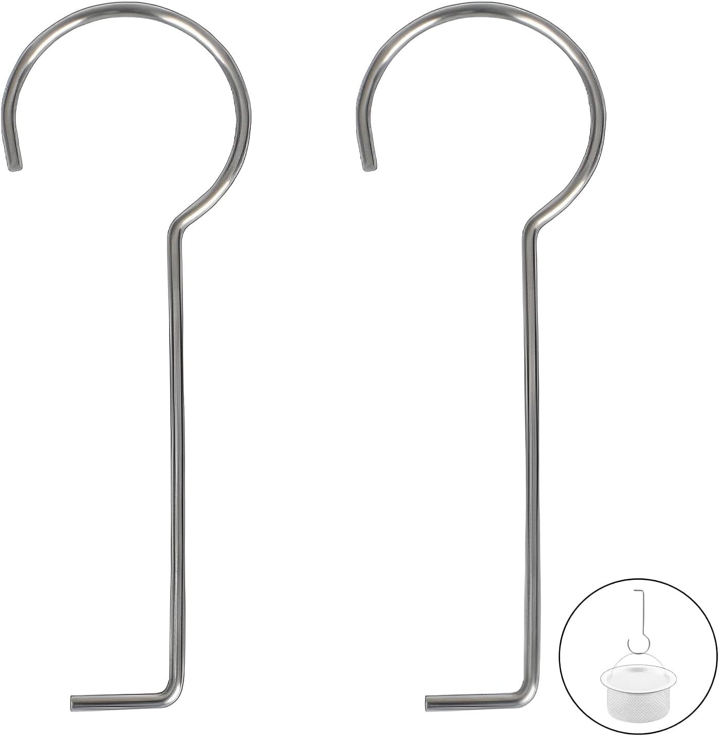 2 Pcs Drain Key Stainless Steel Drain Grate Puller Lift Out Key Drain ...