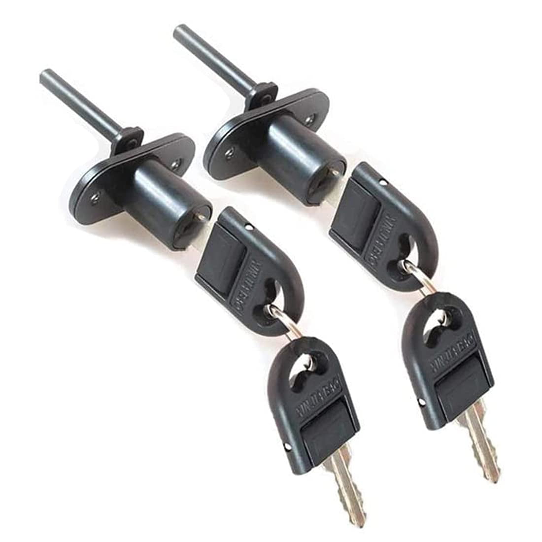 2 Pcs Drawer Lock Cabinet Locks with Keys, Zinc Alloy Desk Locks File ...