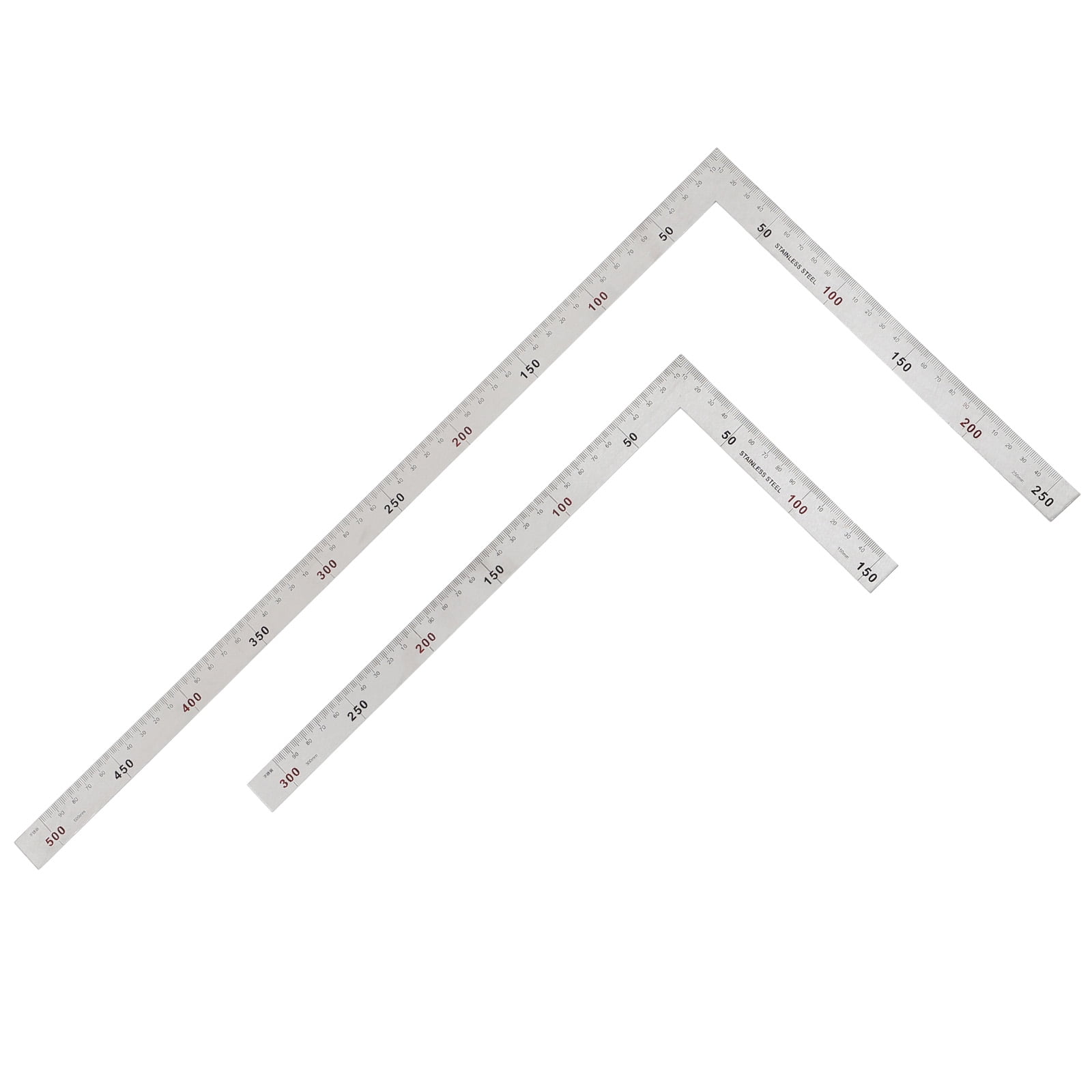 2 Pcs Drawing Square Engineering L-square Ruler L-square Ruler for ...