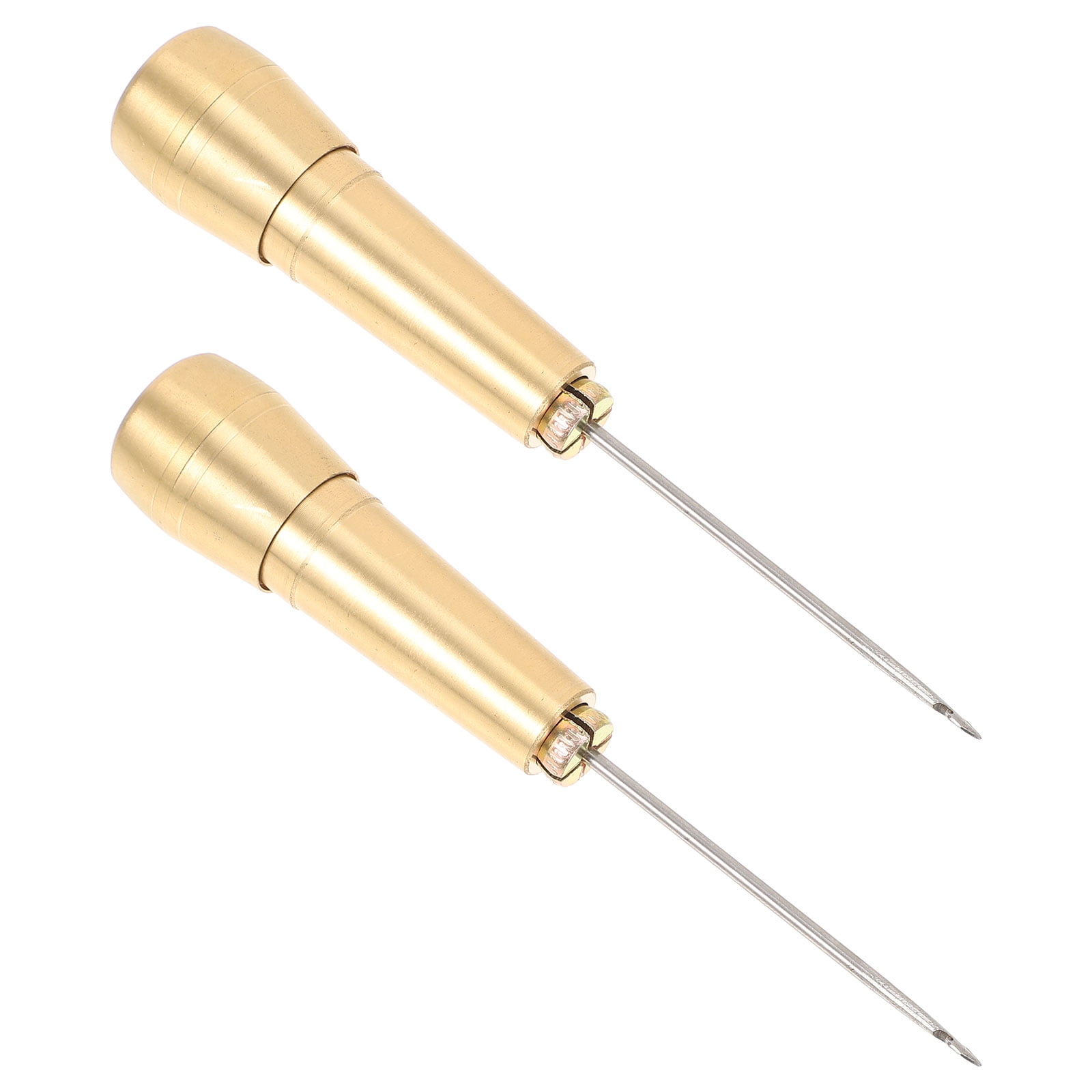 2 Pcs Drilling Cobbler Leather Tools Awl DIY Sewing Shoe Repair ...