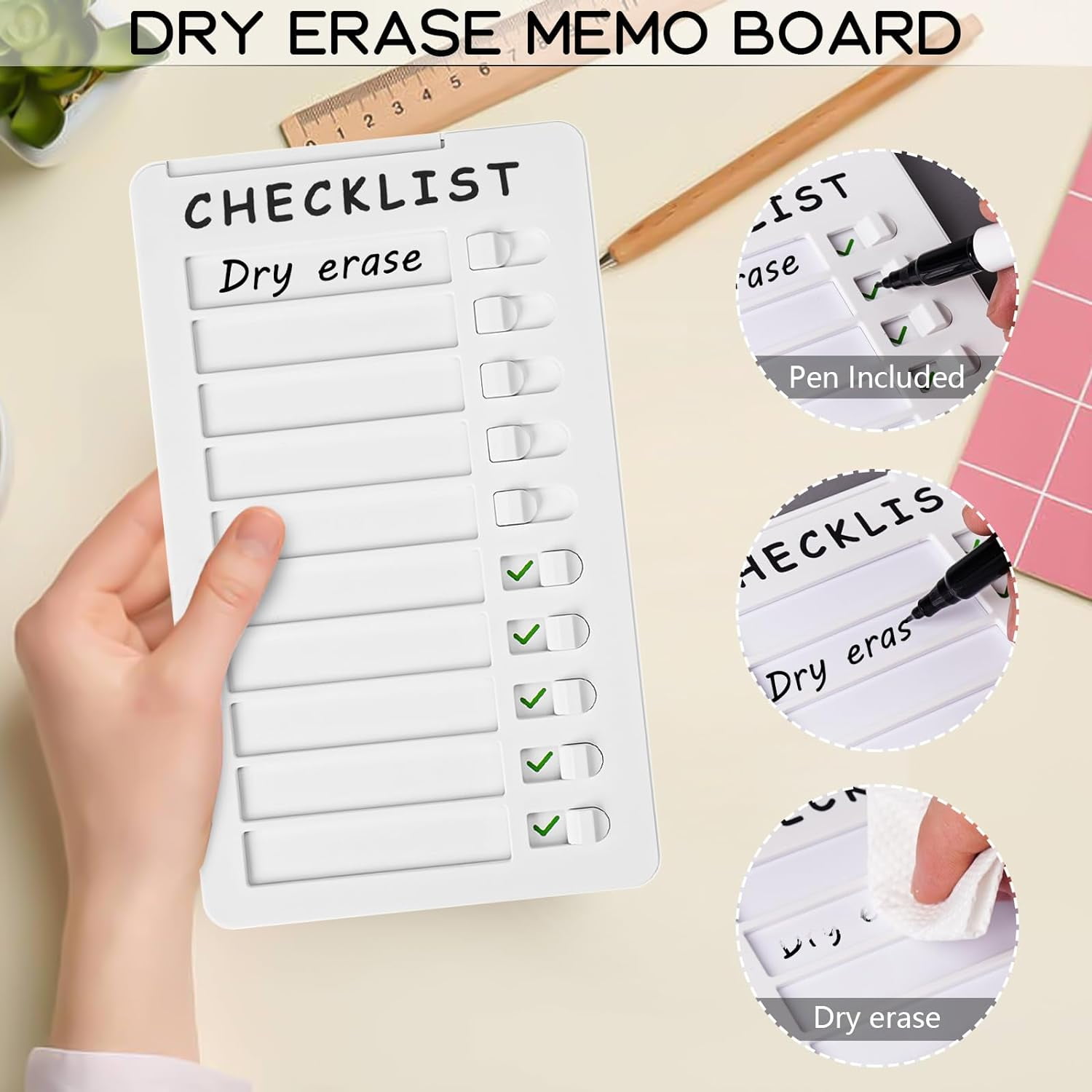 2 Pcs Dry Erase Chore Chart For Kids Multiple Kids, Whiteboard ...