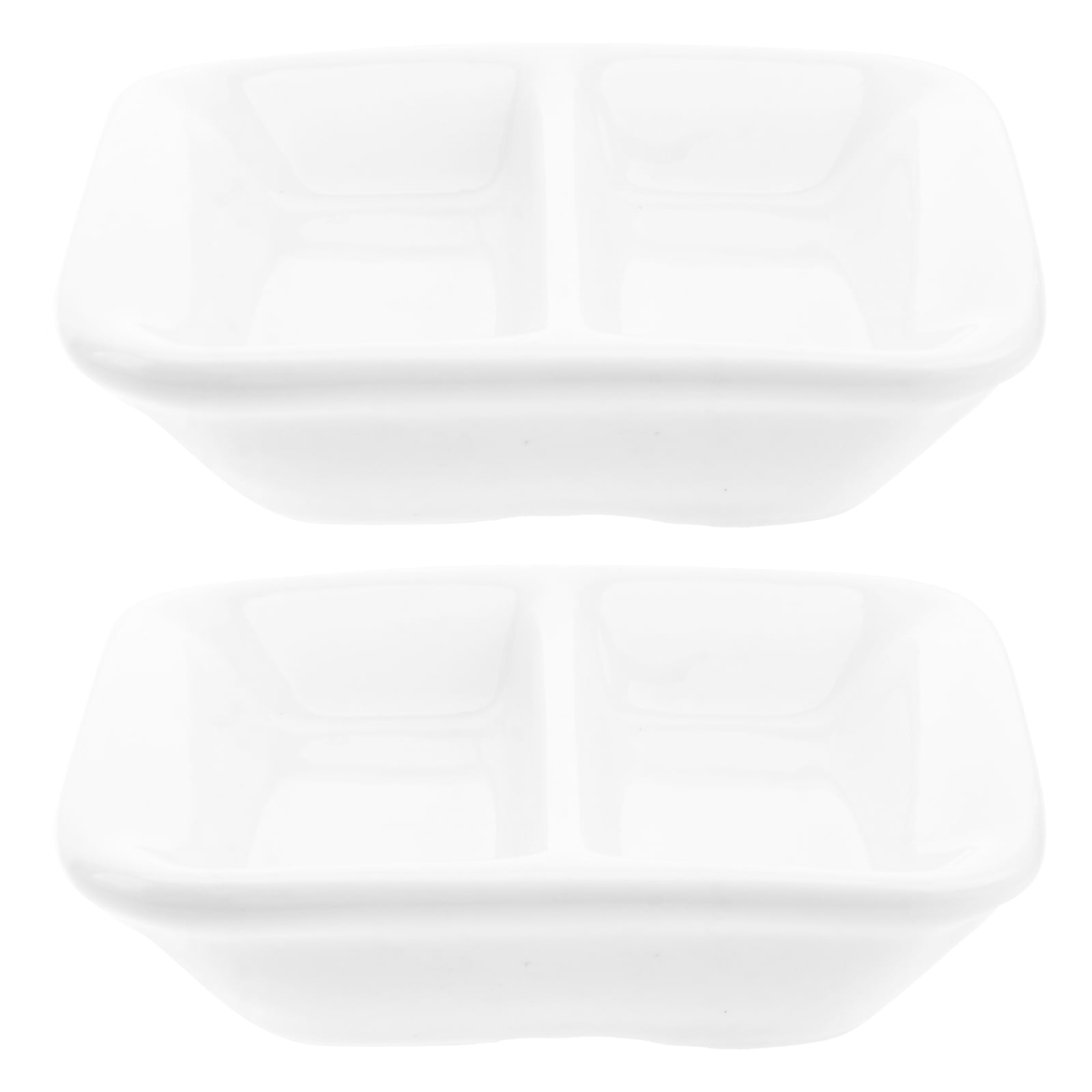 HEANUJJ 2 Pcs Multi Compartment Ceramic Tray for Small Appetizers ...