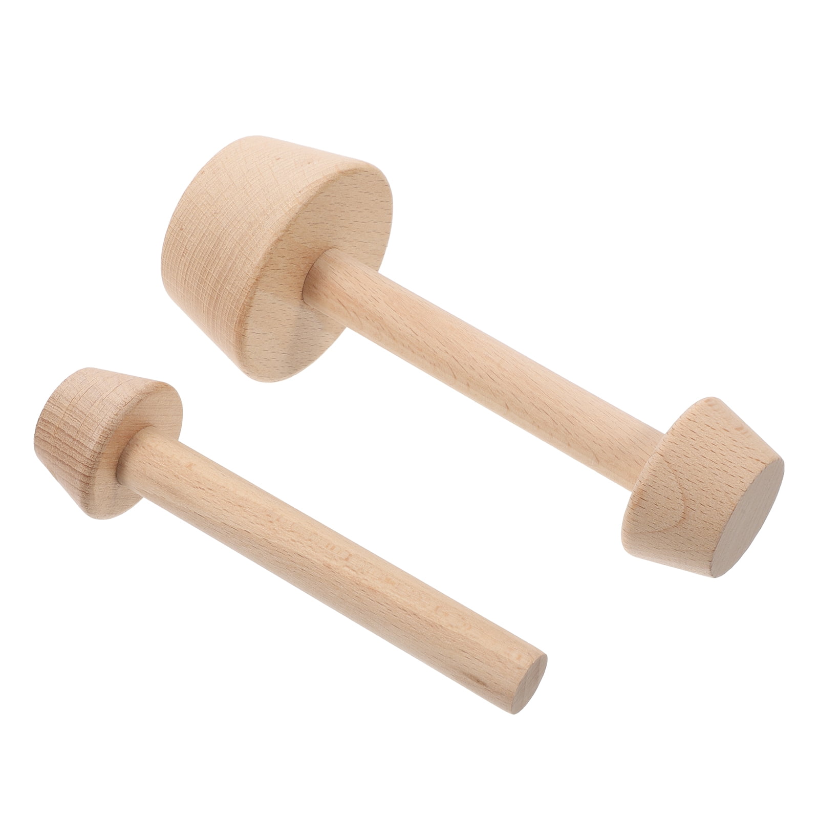 2 Pcs Dual-Sided Dough Crust Tamper Wooden Egg Tart Mold Wooden Dough ...