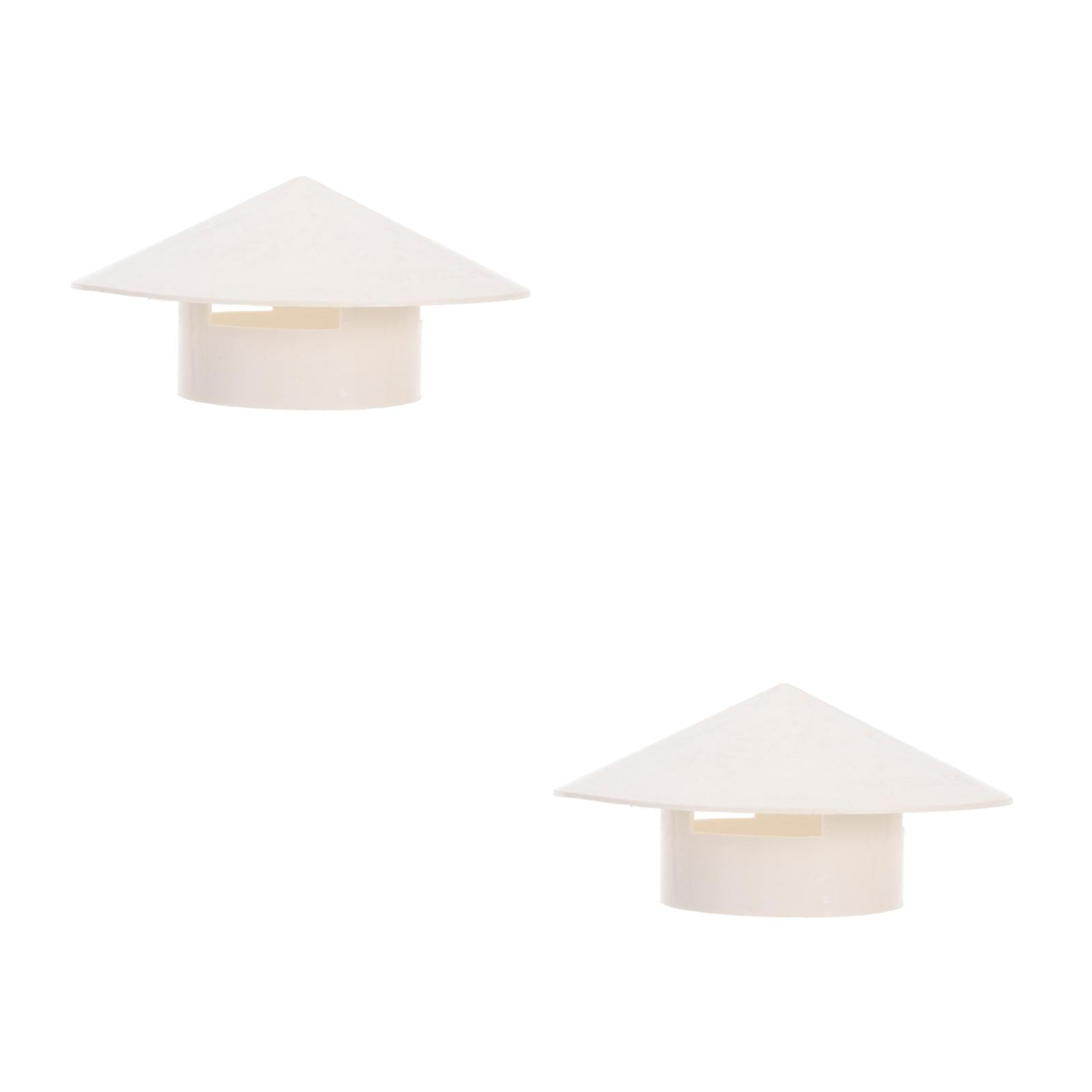 2 Pcs Ducting Ventilation Cap Roof Chimney Automatic This Funnel Miss ...