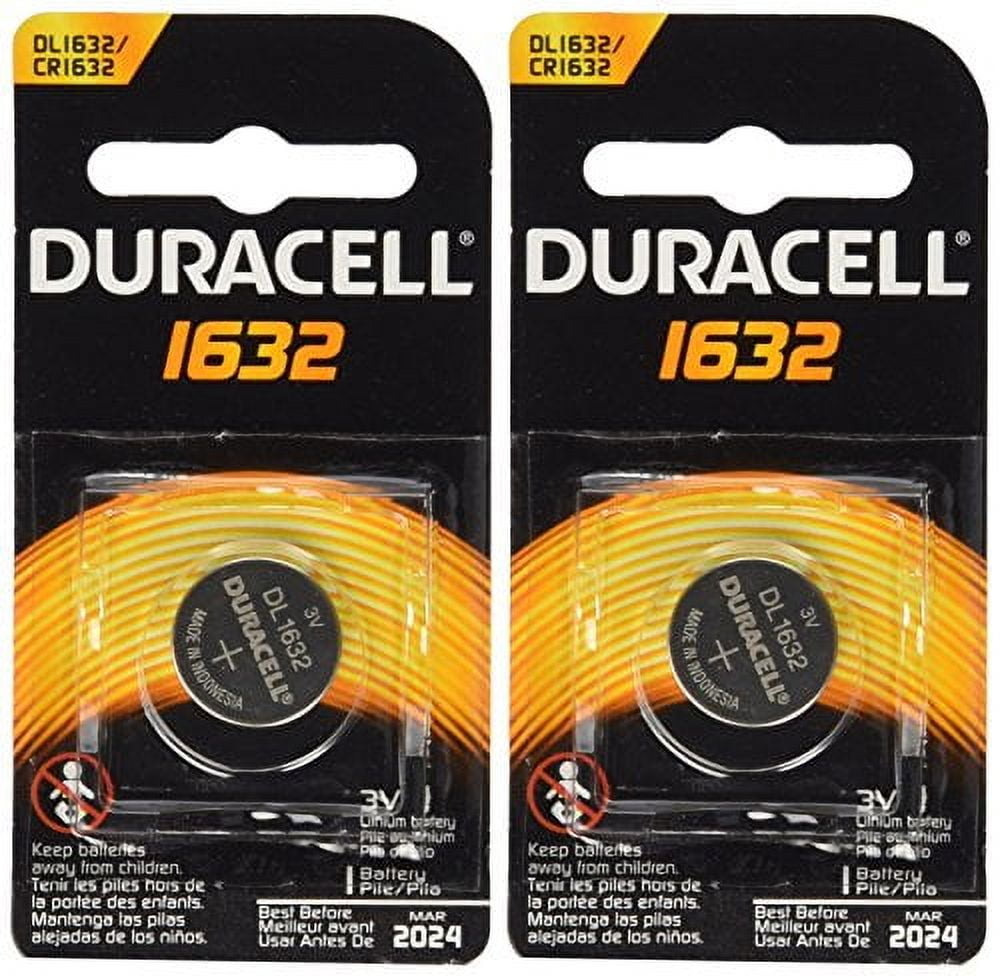 2 Pcs Duracell CR1632 1632 Car Remote Batteries - Walmart.com