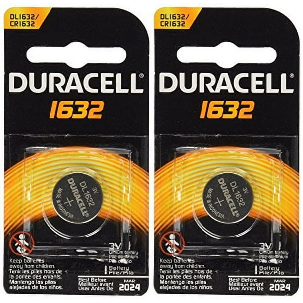 2 Pcs Duracell CR1632 1632 Car Remote Batteries - Walmart Business Supplies