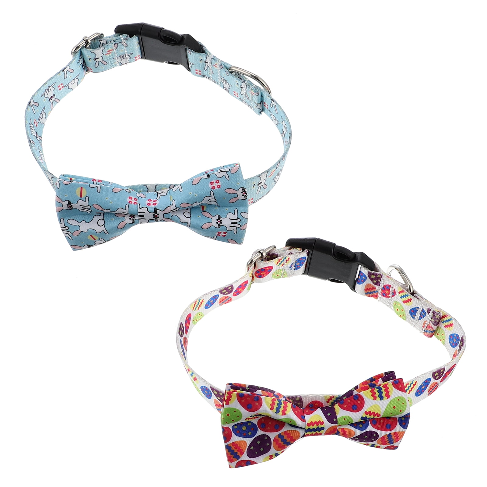 2 Pcs Easter Dog Collar Decor Necklace Collars with Bowtie Ties Pet ...
