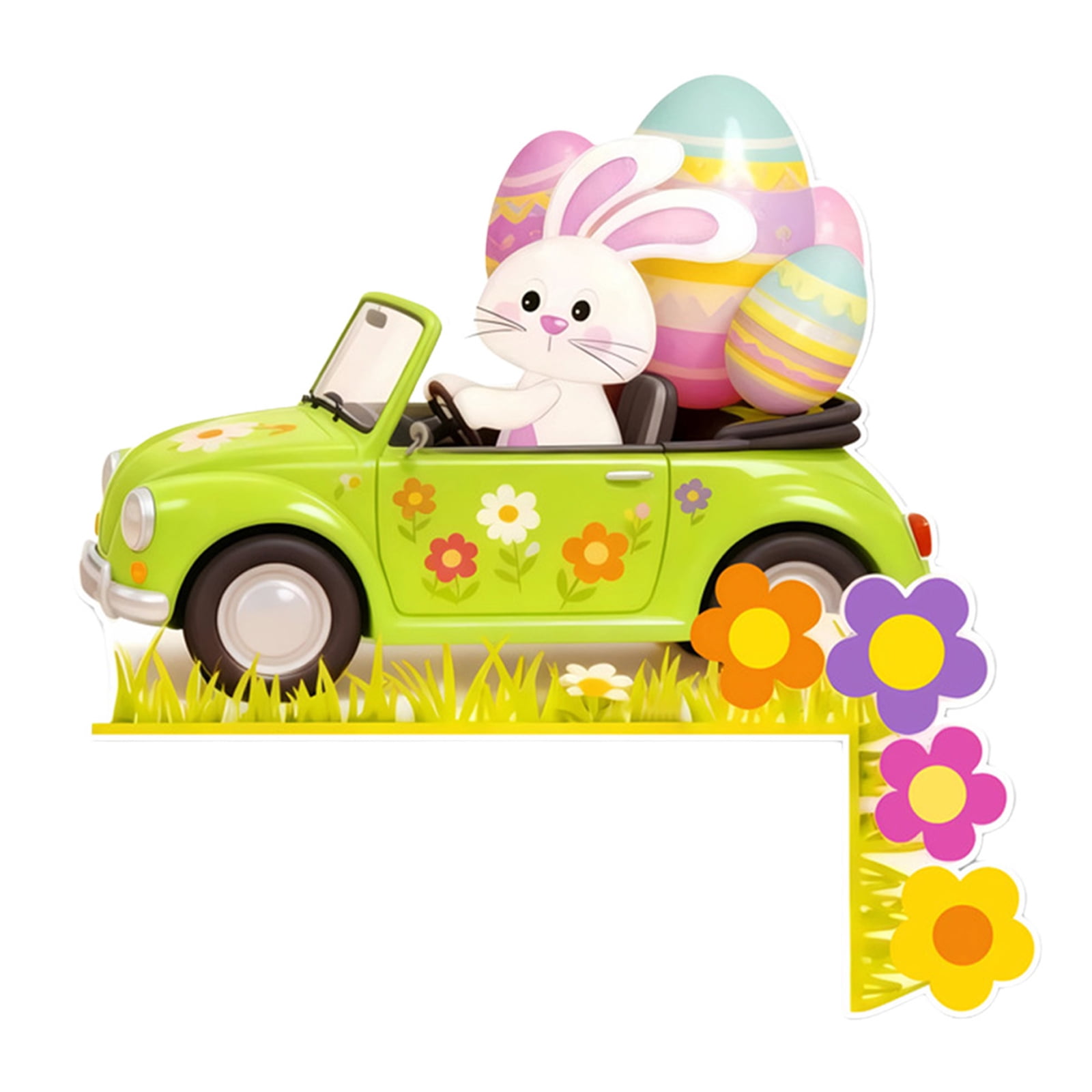 2 Pcs Easter Door Topper Rabbit Carrot Egg Door Frame Corner Decoration ...