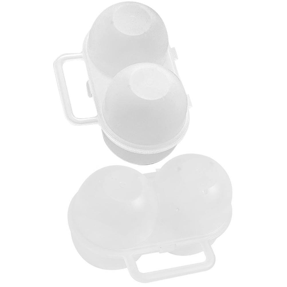 2 Pcs Egg Carton Protection Box Camping Food Holders for Fridge Travel ...