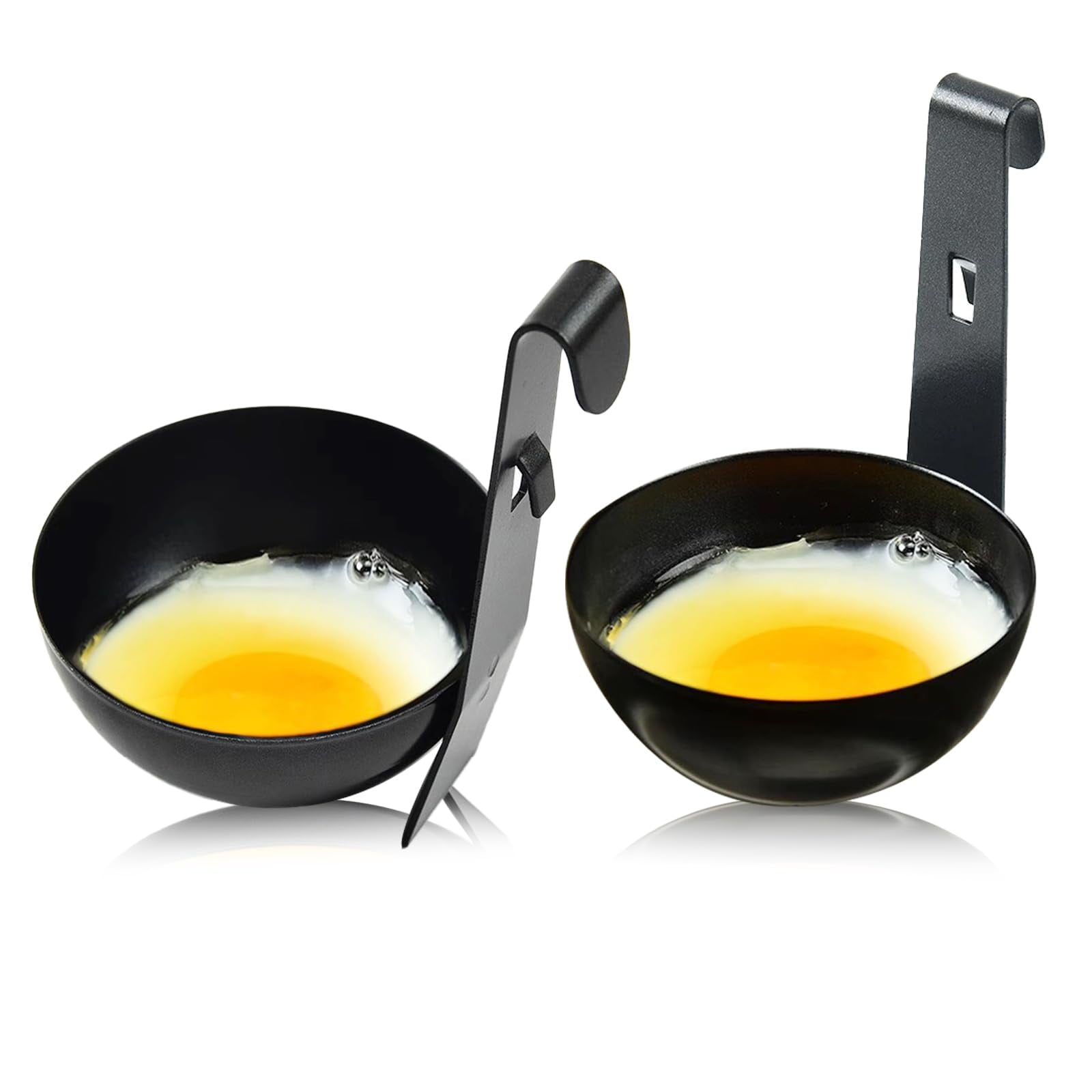 2 Pcs Egg Poacher Stainless Steel poached egg cooker,Hangable poached ...