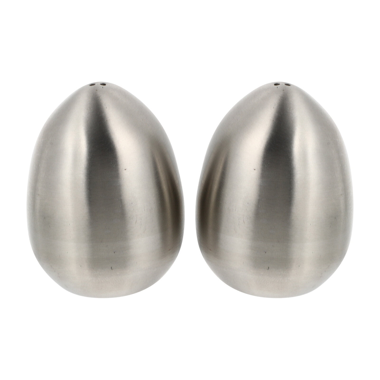2 Pcs Egg Shaped Duster Mini Silver Salt Shakers Powdered Sugar Skillet ...