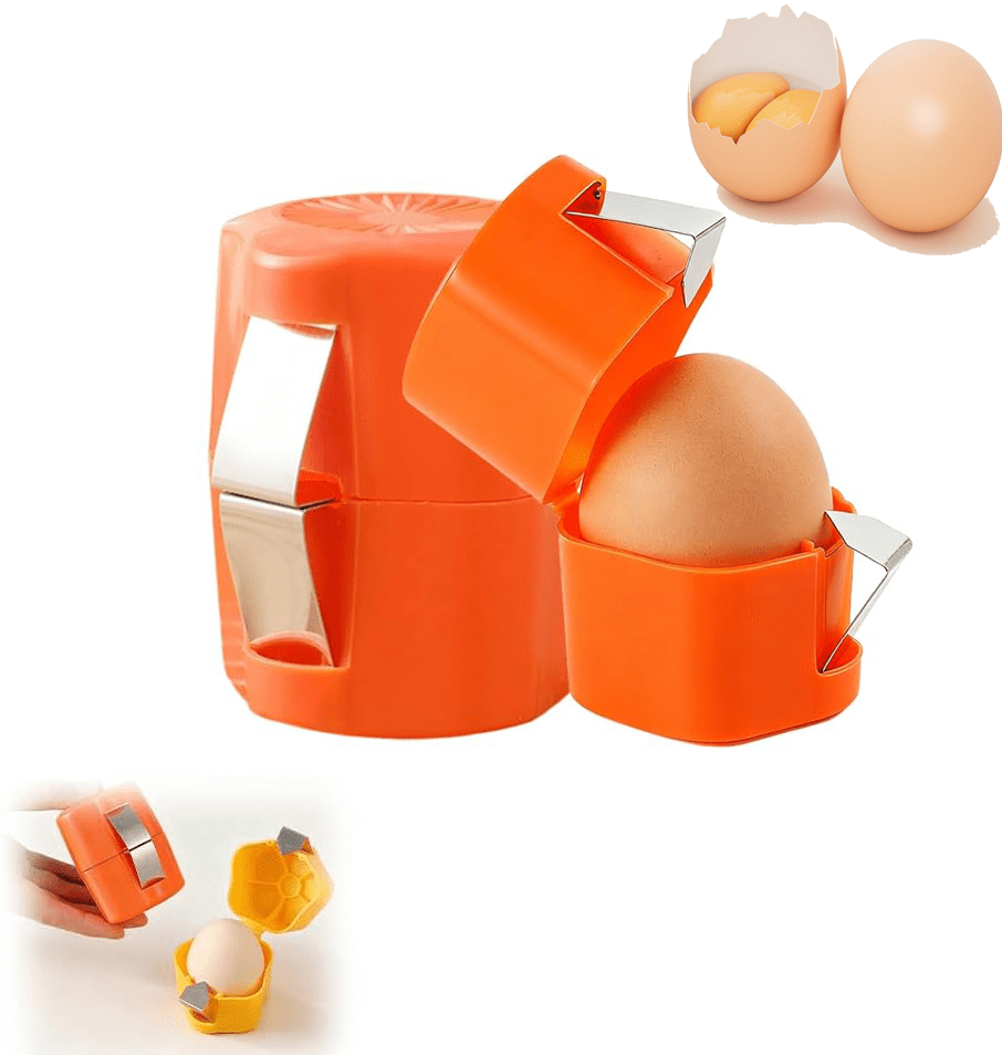 2 Pcs Egg Shell Opener, 2026 Upgraded Egg Opener for Hard Boiled Eggs ...