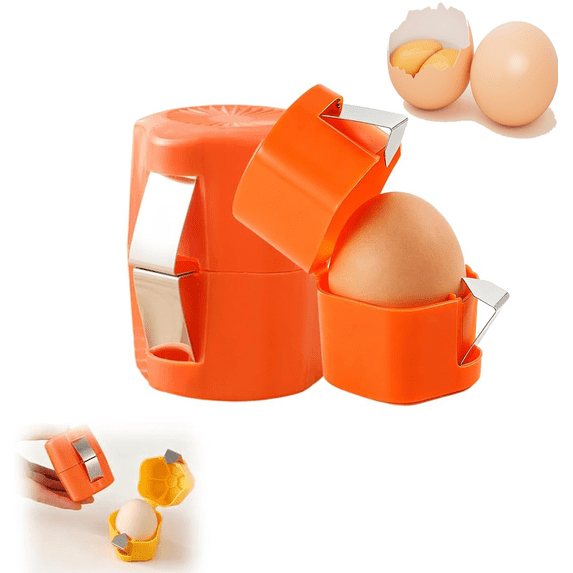 2 Pcs Egg Shell Opener, 2026 Upgraded Egg Opener for Hard Boiled Eggs ...