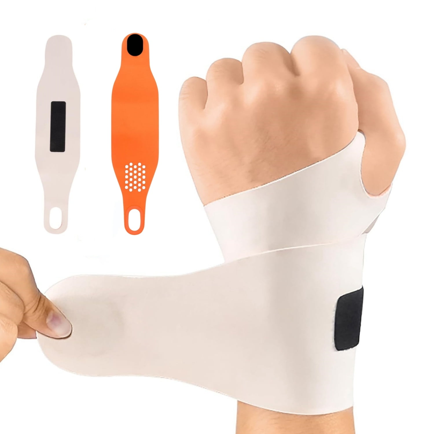 2 Pcs Elastic Wrist Brace, Ultra-Thin Wrist Wraps, Compression Wrist ...