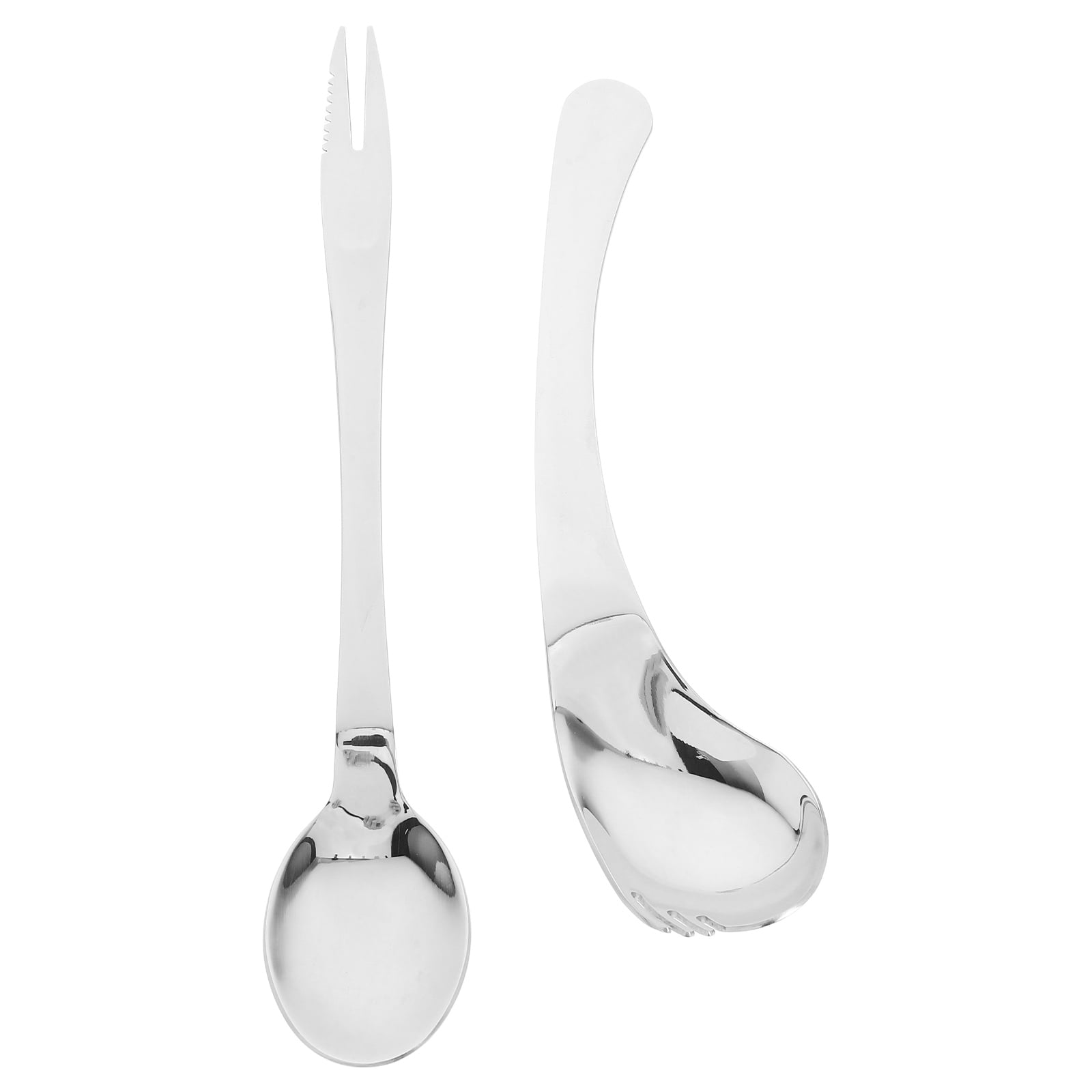 2 Pcs Elderly Tableware Serving Utensils Travel - Walmart.com