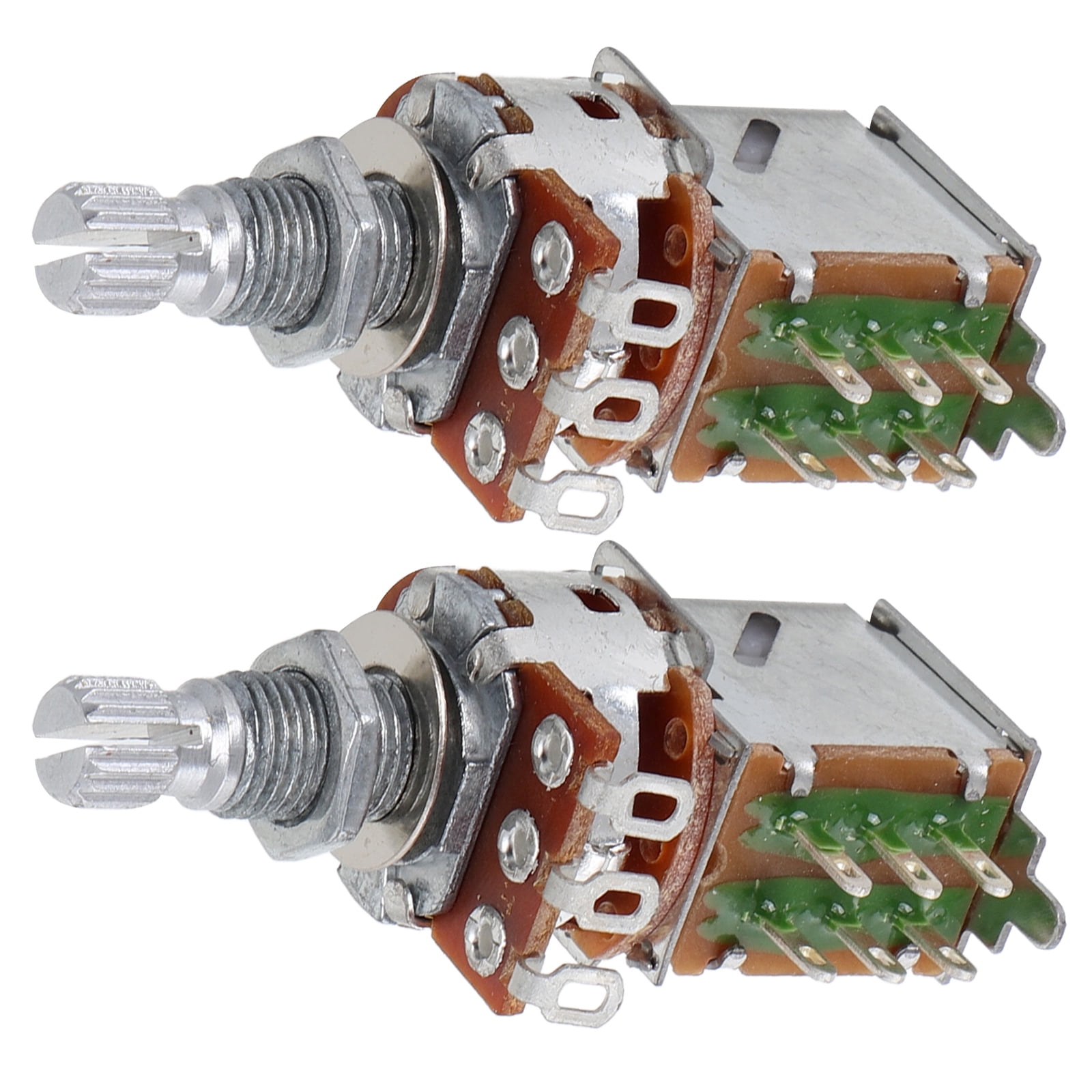 2 Pcs Electric Guitar Bass Switch Electronic Potentiometer Converter ...