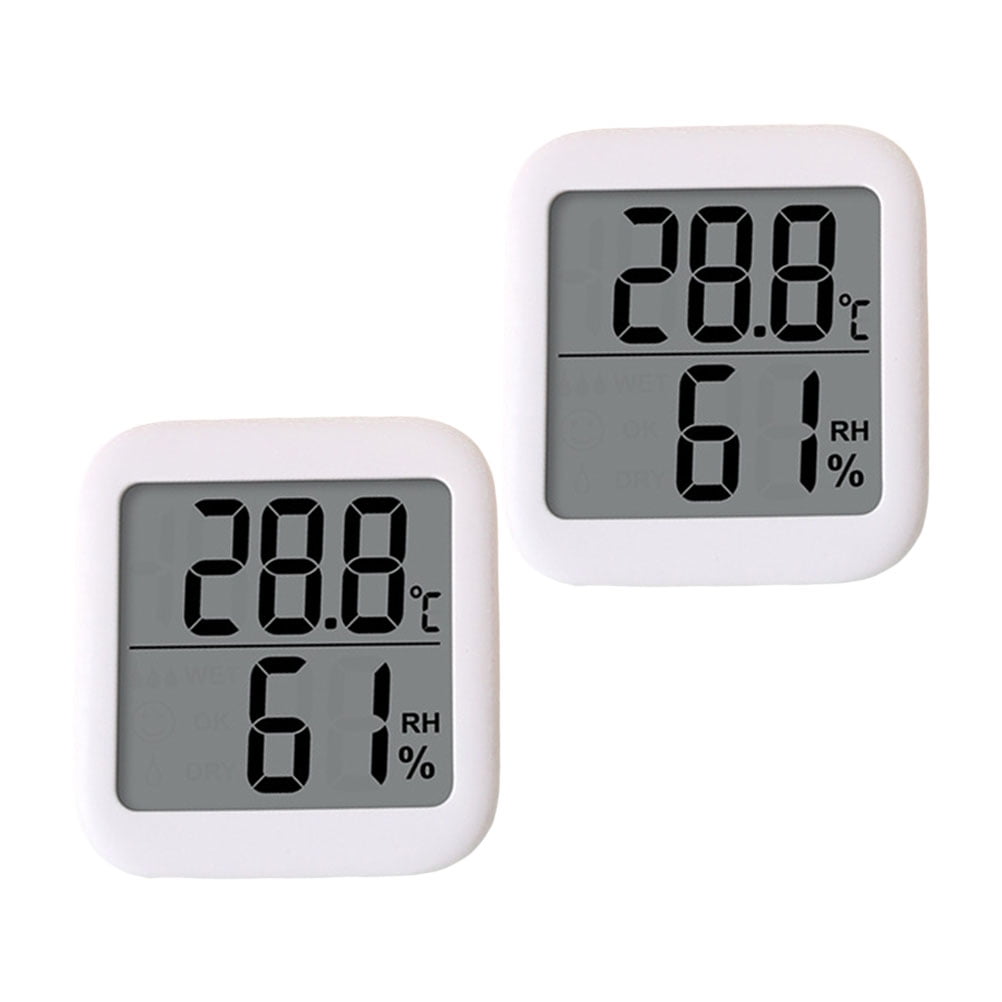 2 Pcs Electric Thermometer Multi-functional Hygrometer Nursery Garden ...