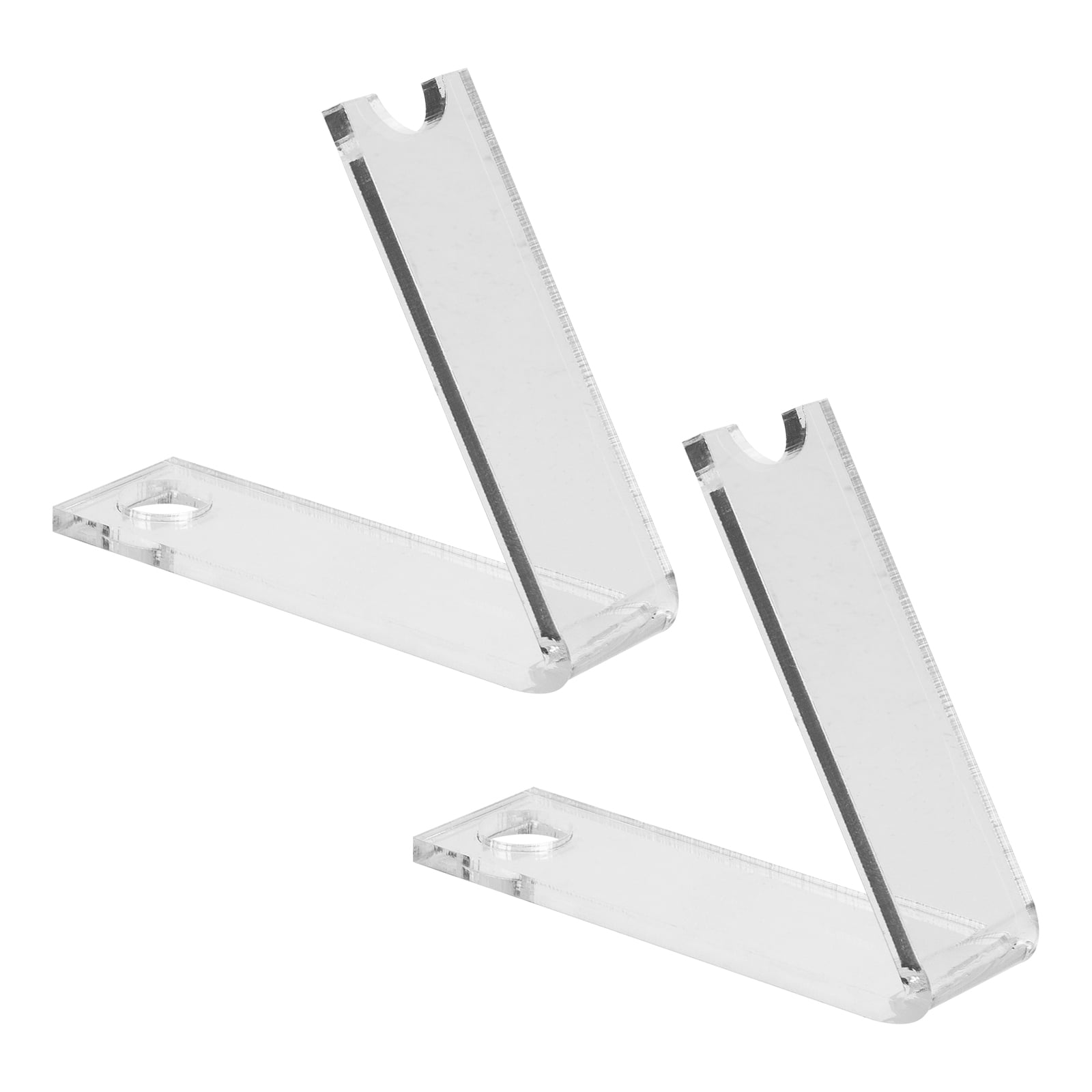 2 Pcs Electric Toothbrush Holder Makeup Rack Acrylic Show Stand Display ...