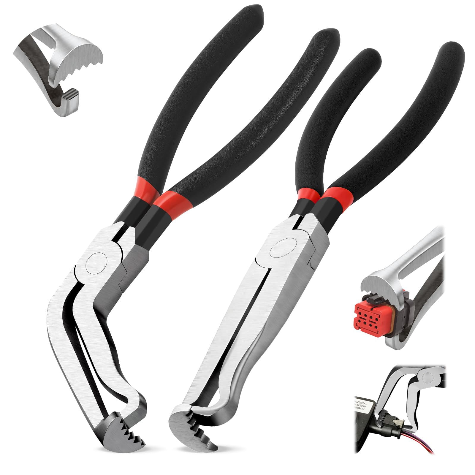 2 Pcs Electrical Disconnect Pliers Set, Electrical Connector Pliers for ...