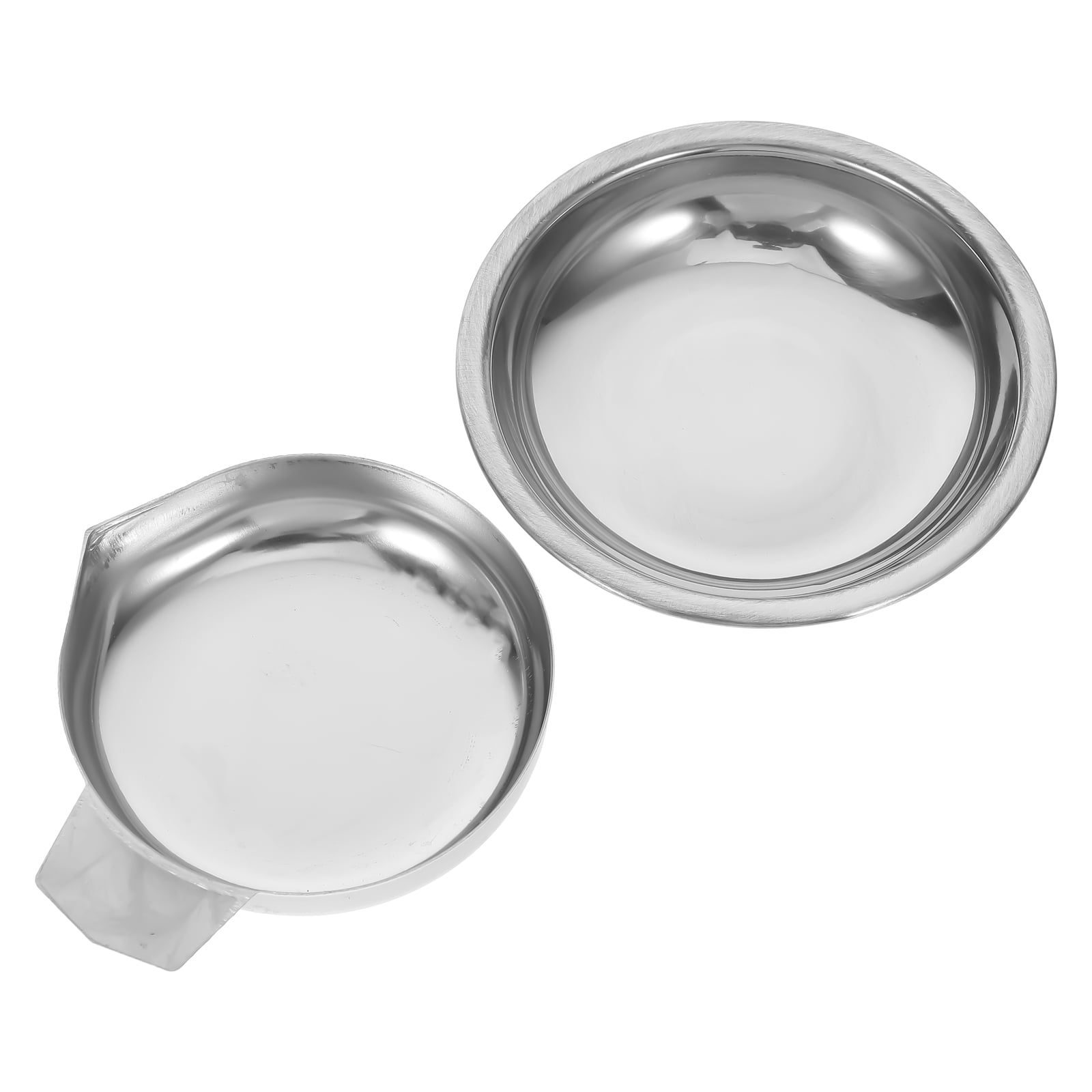 2 Pcs Electronic Scale Tray Gold Tray Flat Pan Scale Pan Weighing Bowl ...