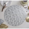 2 Pcs Elegant Mirrored Ginkgo Leaf Design PVC Placemats - High-End ...