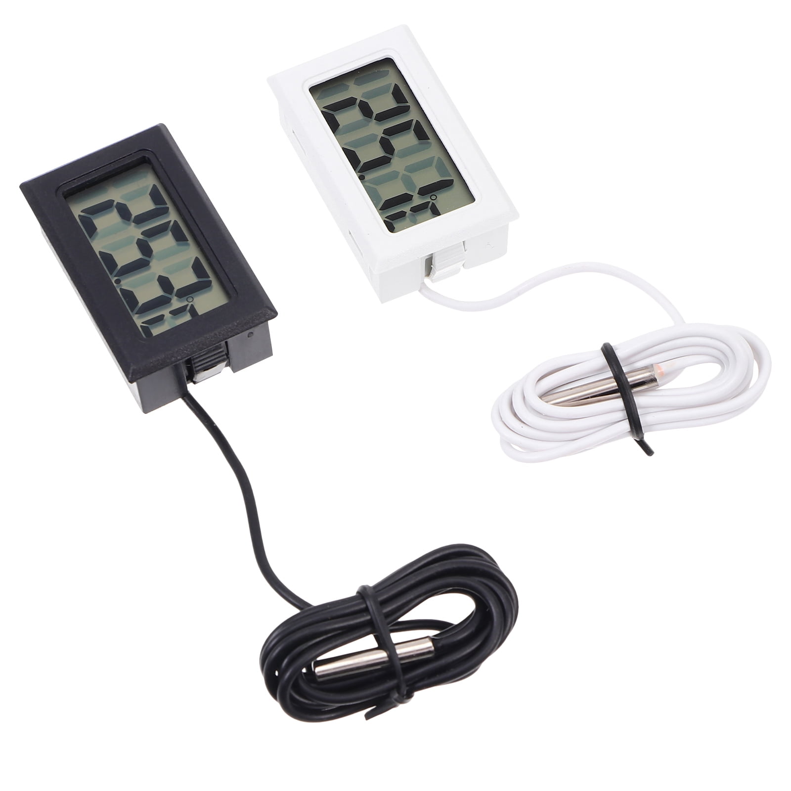 2 Pcs Embedded Thermometer Electronic Thermometer Home Refrigerator ...