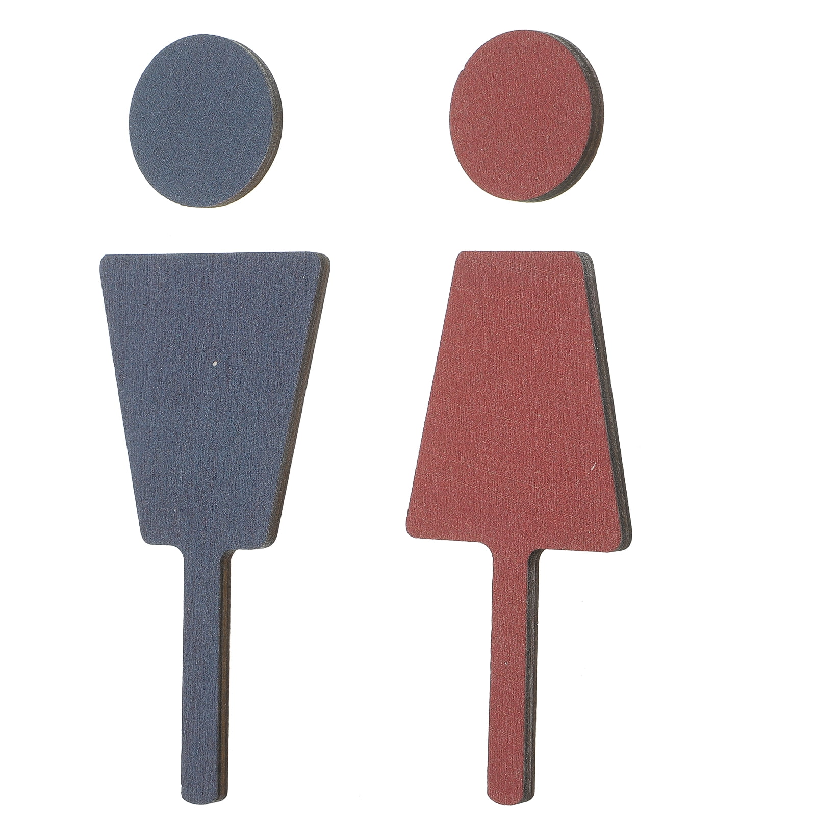 2 Pcs Emblems Restroom Decoration Mens and Womens Bathroom Sign Men ...
