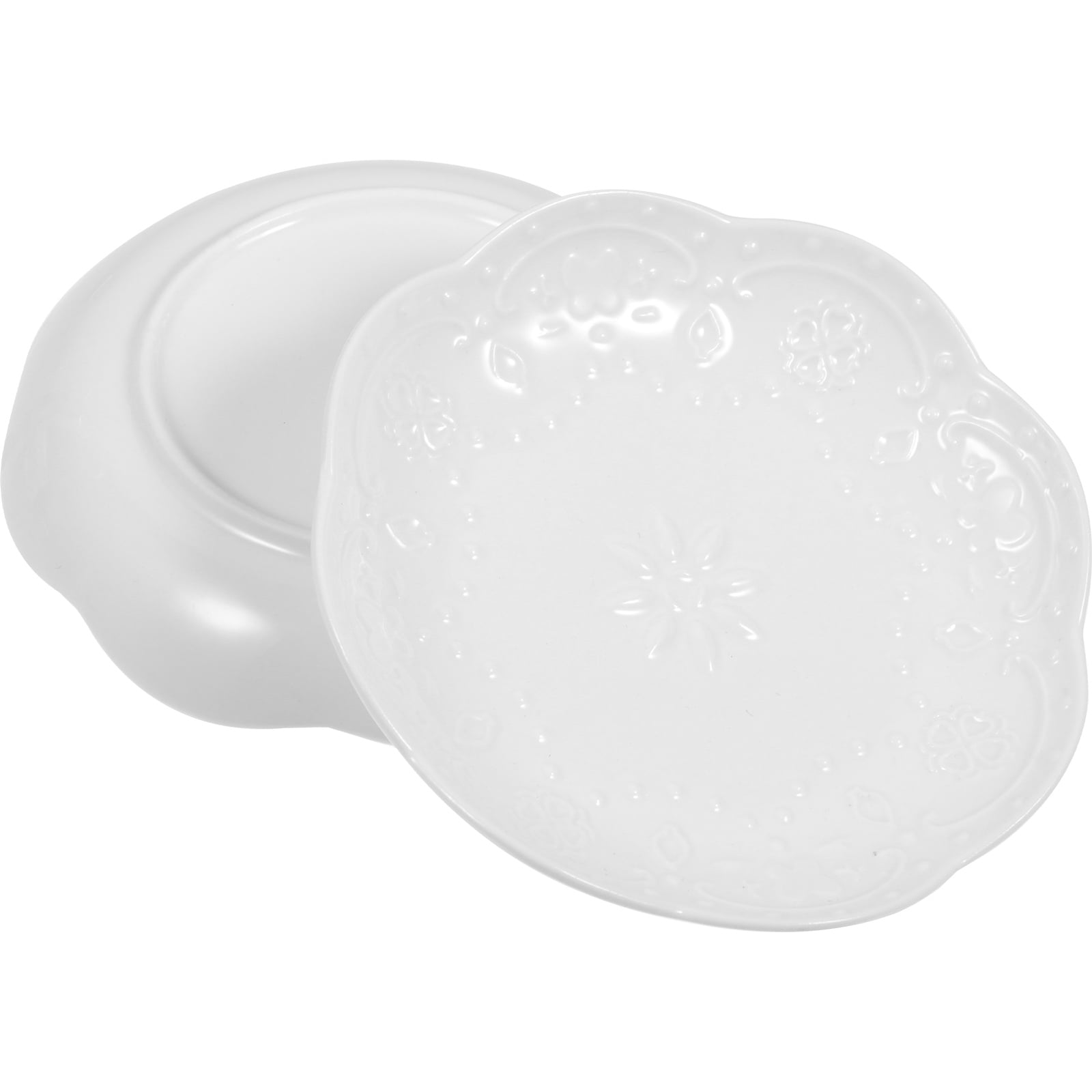 ifundom Seasoning Plate Sauce Plate Ceramic White 2Pcs - Walmart.com