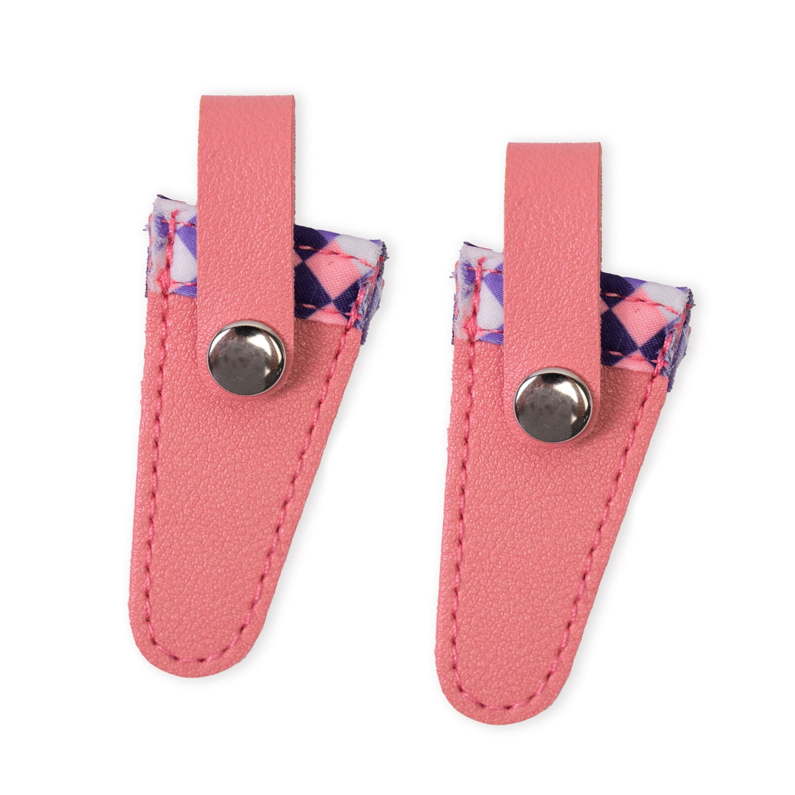 2 Pcs Embroidery Scissors Sheath PU Scissors Covers Color Lattice ...