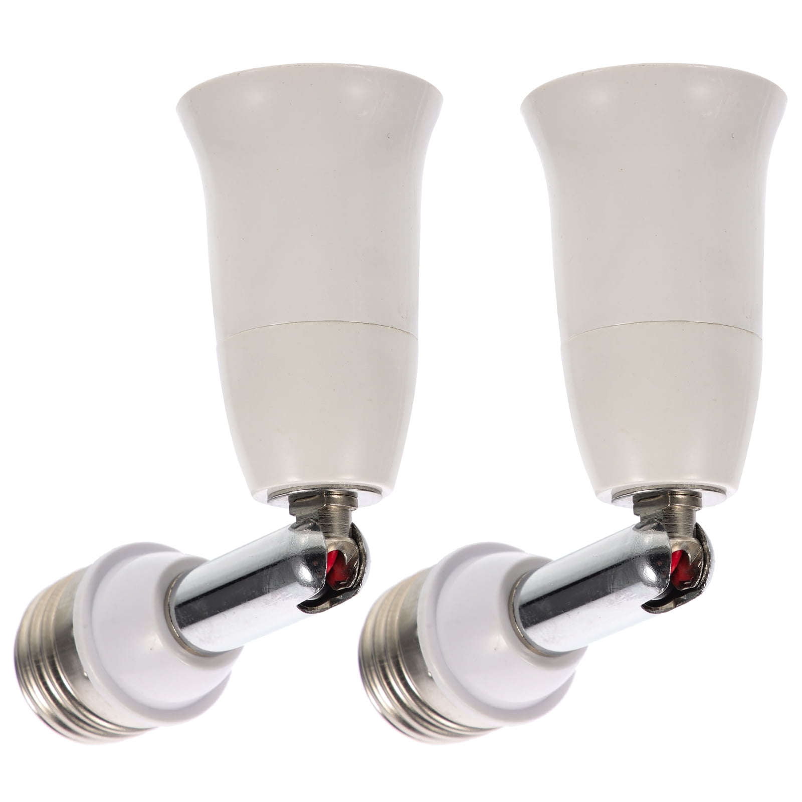 2 Pcs Extended Bend Socket Light Extender Outdoor Bulb Adapter ...