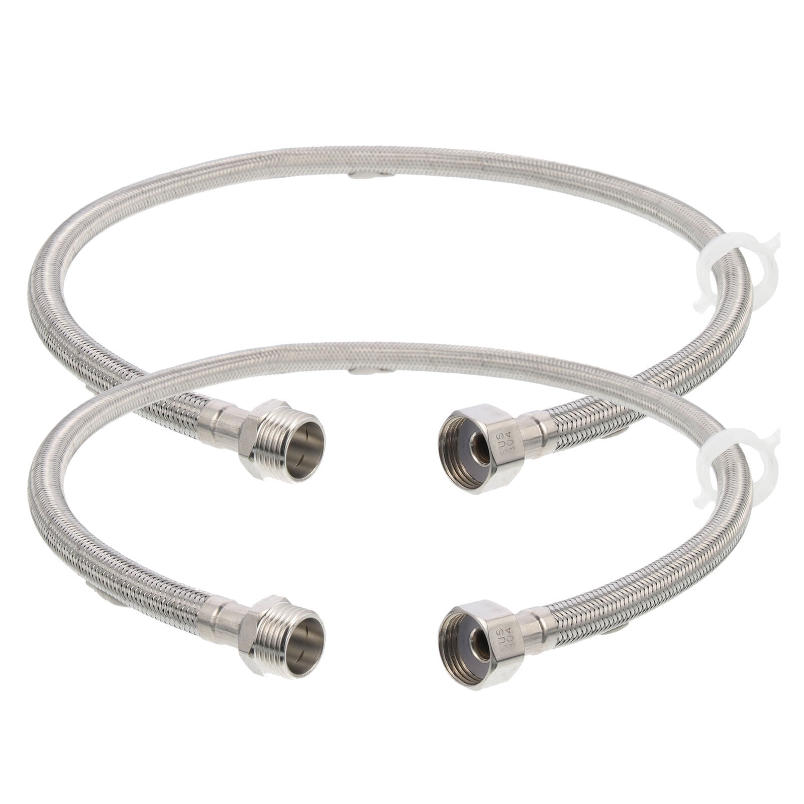2 Pcs Extension Cord Short Water Hose Washer Hose Washing Machine ...