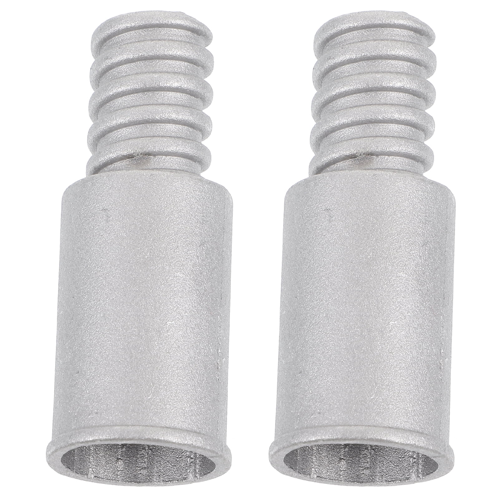 2 Pcs Extension Pole Tips Threaded Handle Adapter Telescopic Rod ...