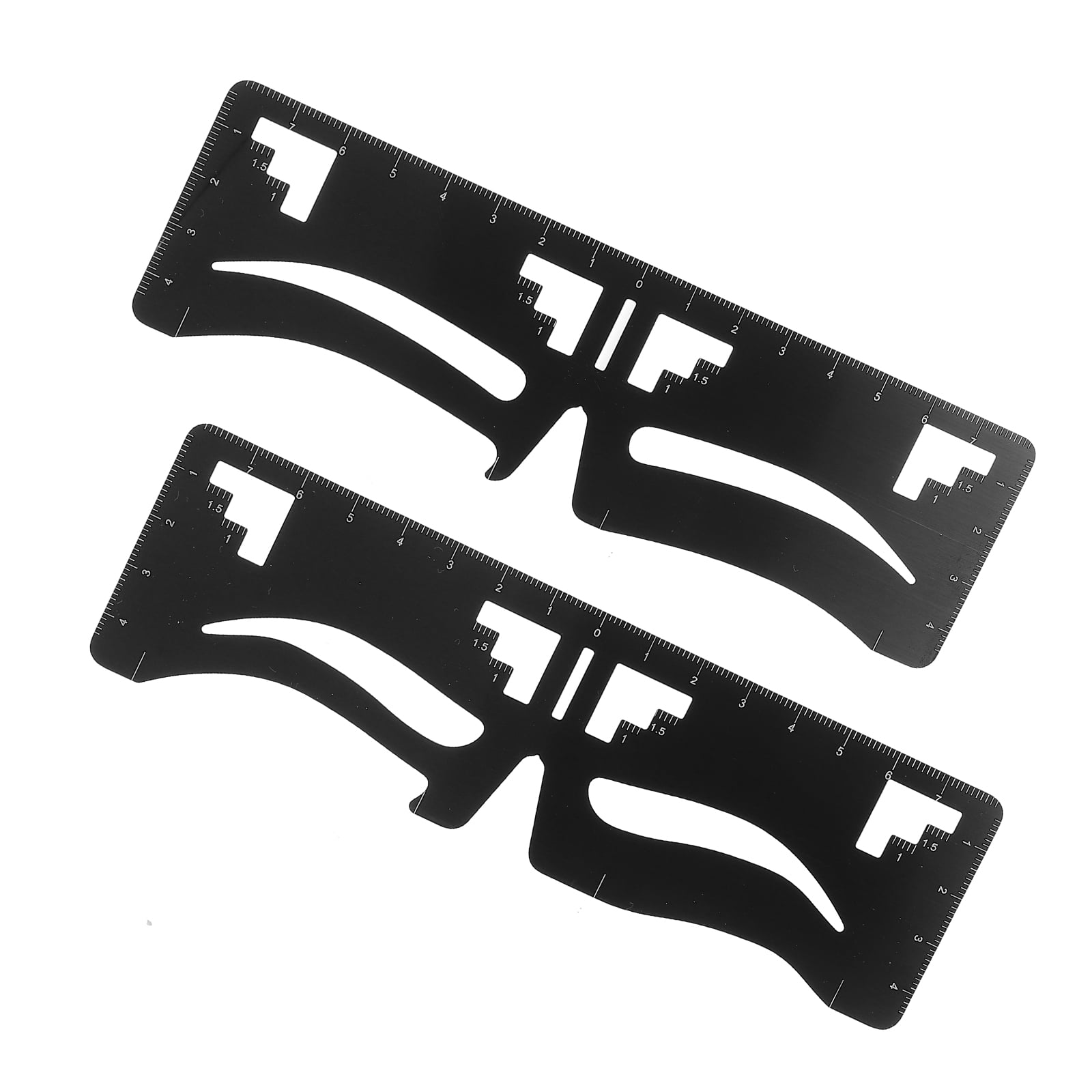 2 Pcs Eyebrow Ruler Women Makeup Stencil Eyebrow Templates Eyebrow ...