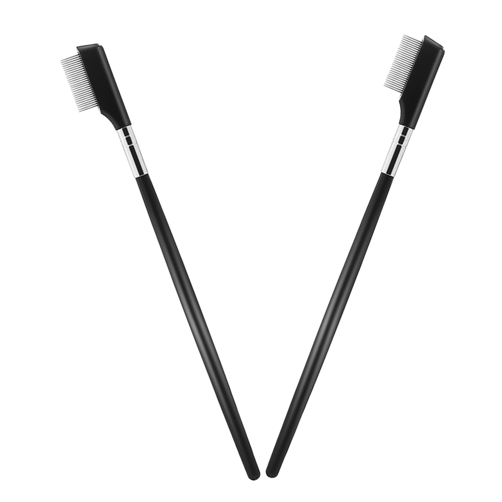 2 Pcs Eyelash Comb Probe Brush for Extensions Sensor Miss Black ...