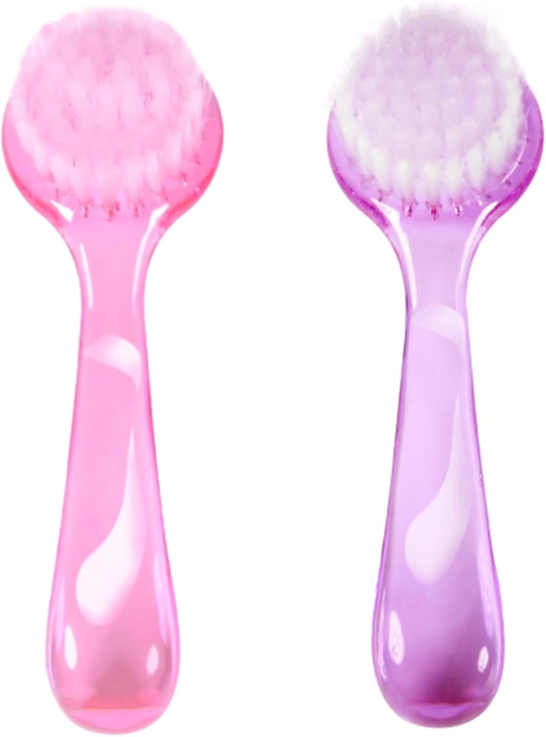 2 Pcs Face Brushes for Cleansing Set Small Manual Exfoliating Brushes ...