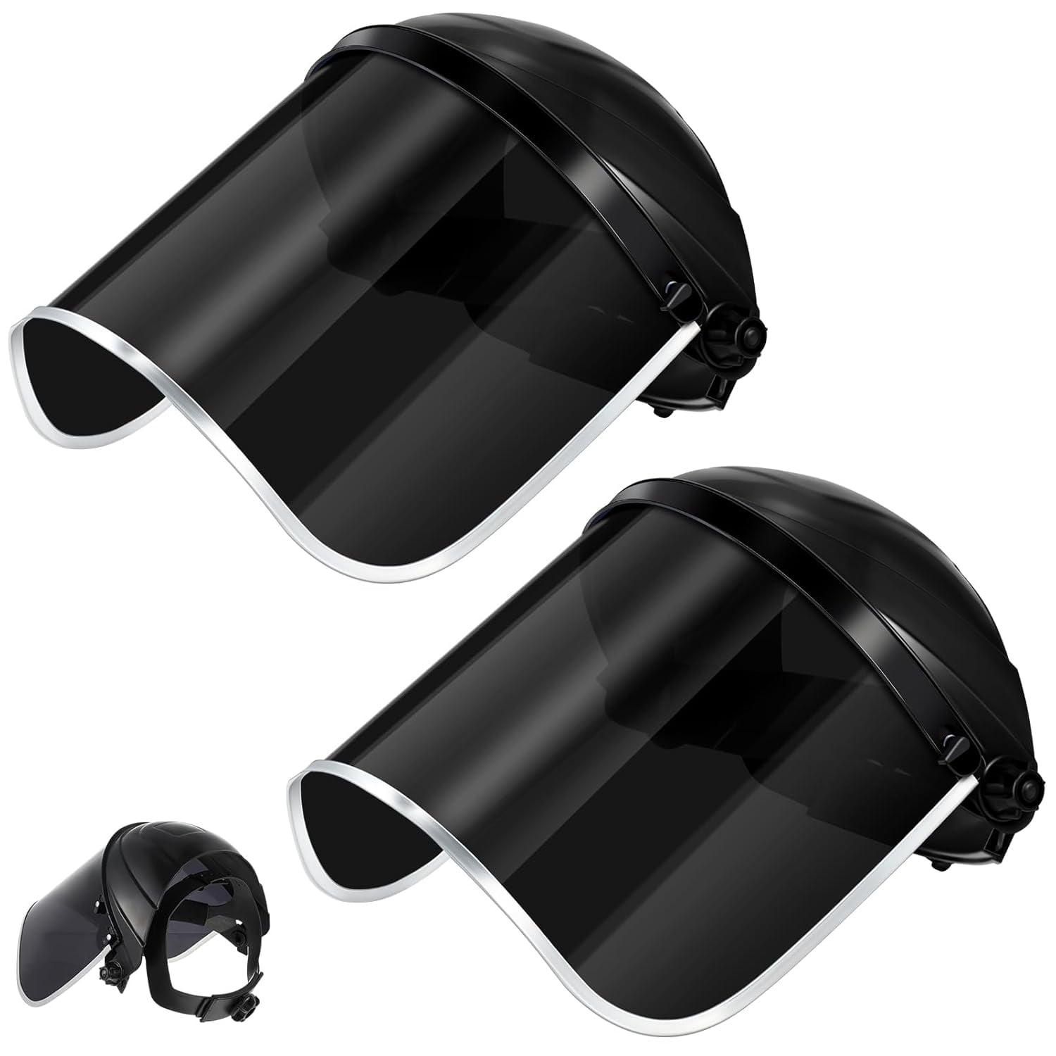 2 Pcs Face Shield Including Replaceable Face Masks Headgear for ...