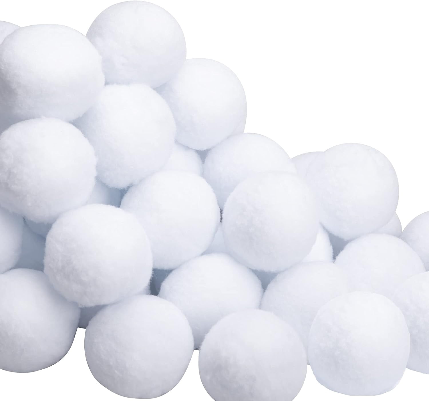 12 Pcs Fake Snowballs for Kids- 2. Inch Indoor Snowball Fight Balls ...