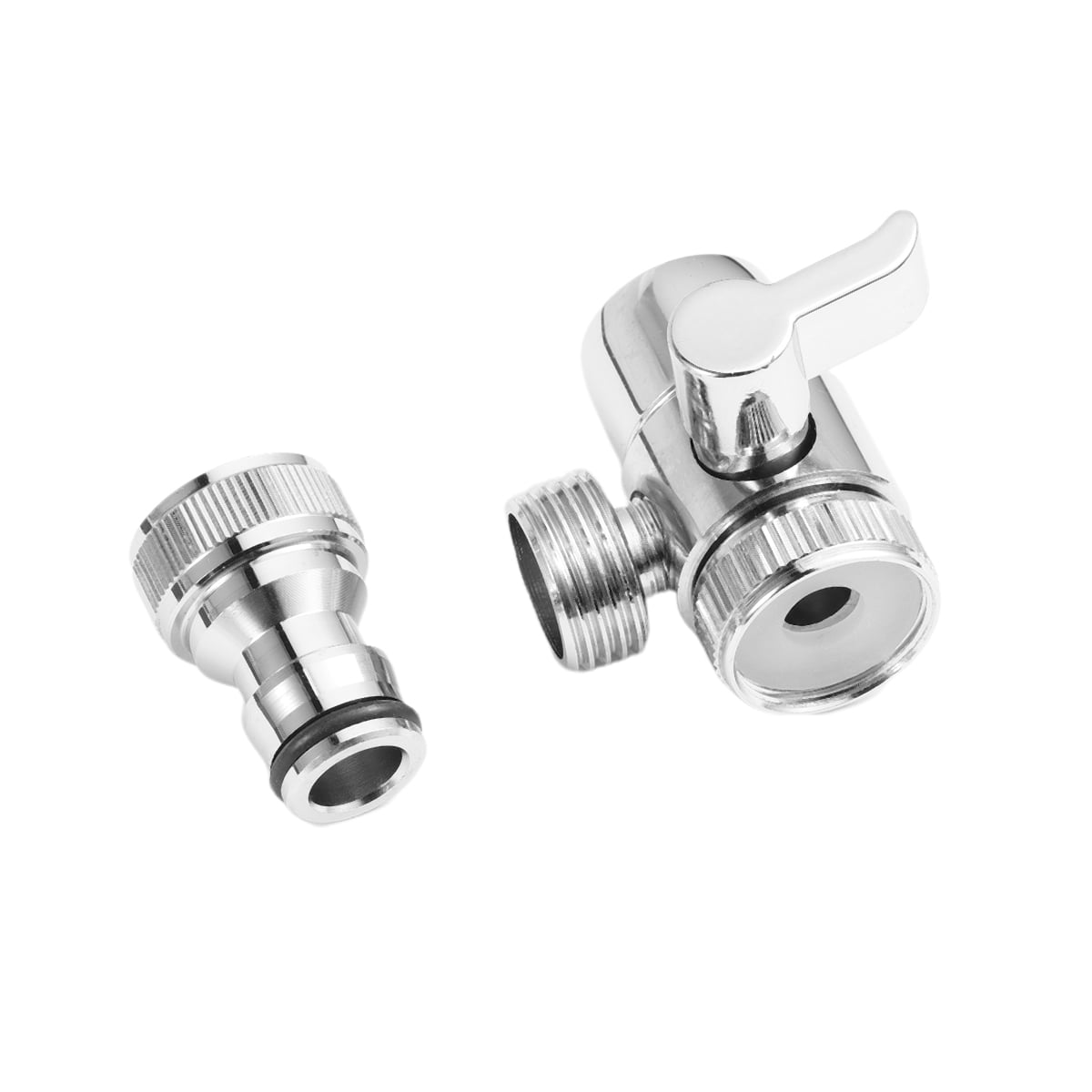 2 Pcs Faucet Two Ways Automatic Washing Machine Inlet Pipe Adapter ...