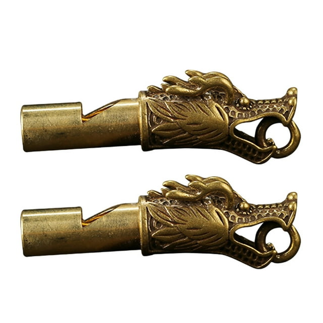 2 Pcs Faucet Whistle Keychains Safety Dragon Survival Necklace Animals ...