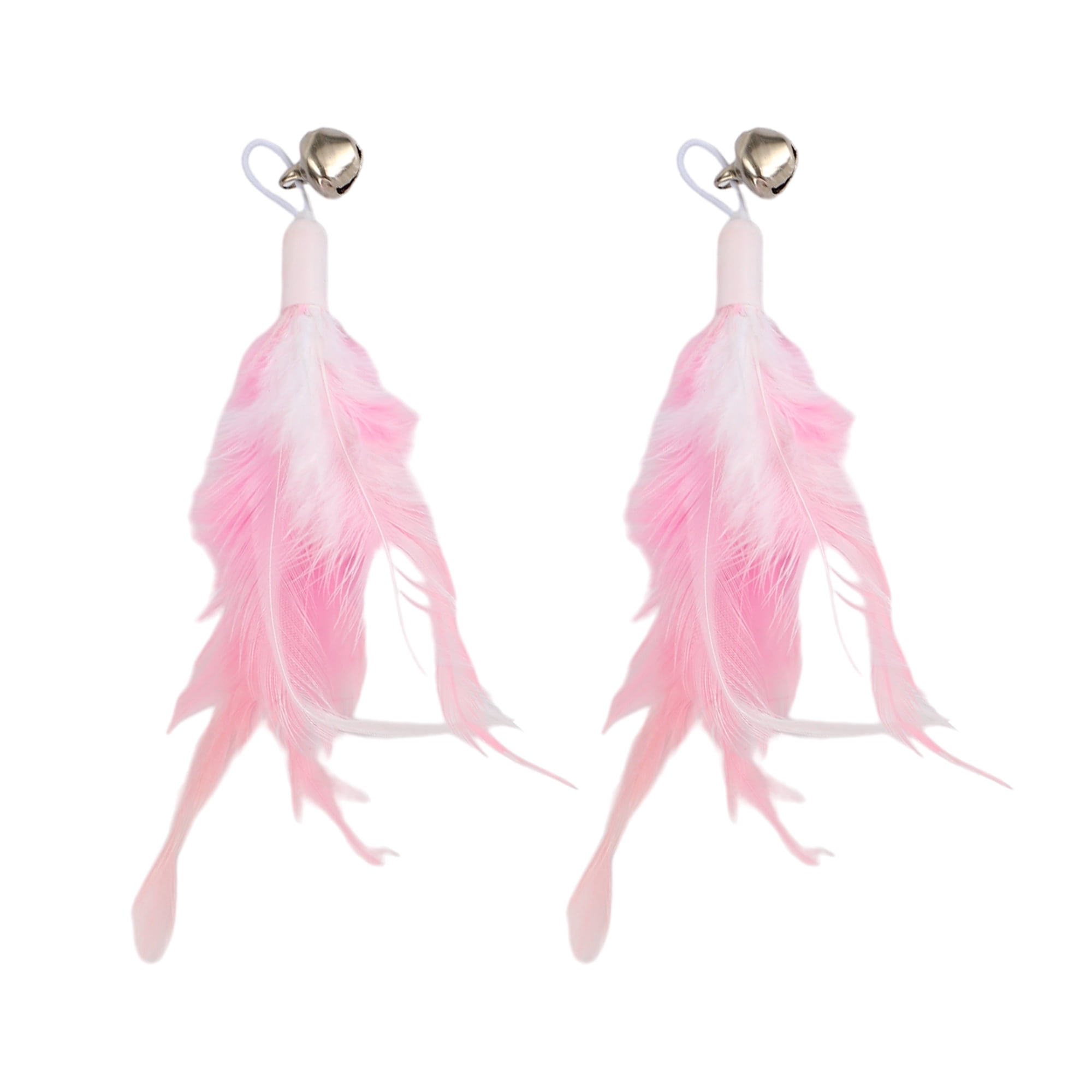 Unique Bargains 2 Pcs Feather Cat Wand Replacement for Pet Interactive ...