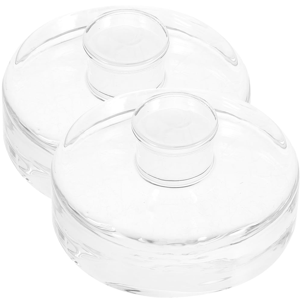 2 Pcs Fermented Glass Weights Pickle Jar Lids Fermenter