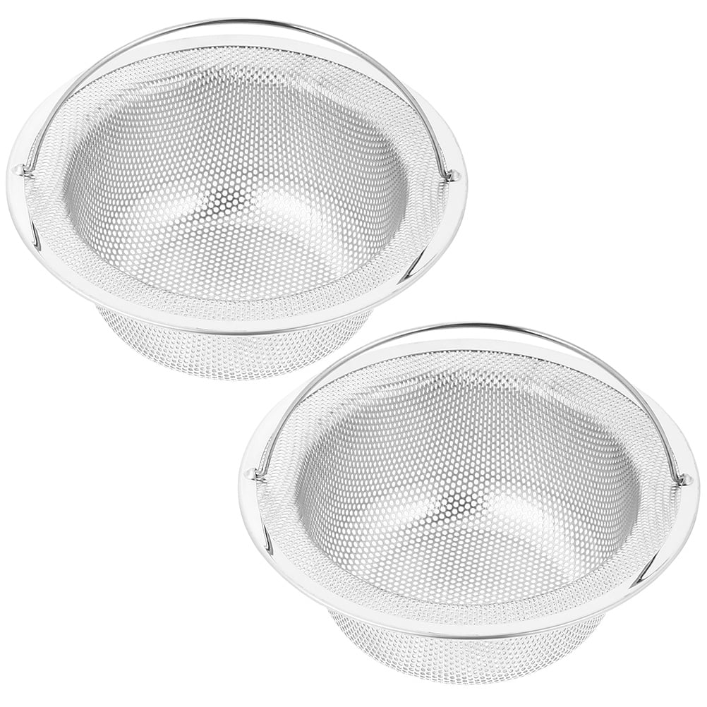 2 Pcs Filter Catcher Pressure Cooker Accessories Sink Stopper Silver ...