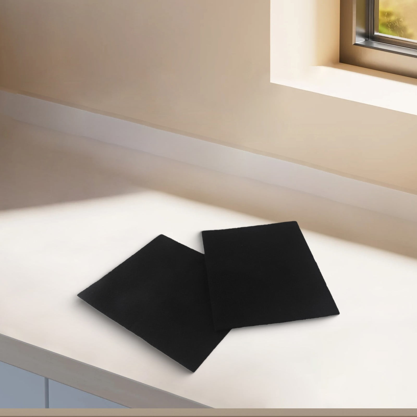 2 Pcs Filters Activated Carbon Foam Sponge Air Filter Sheet Pad ...