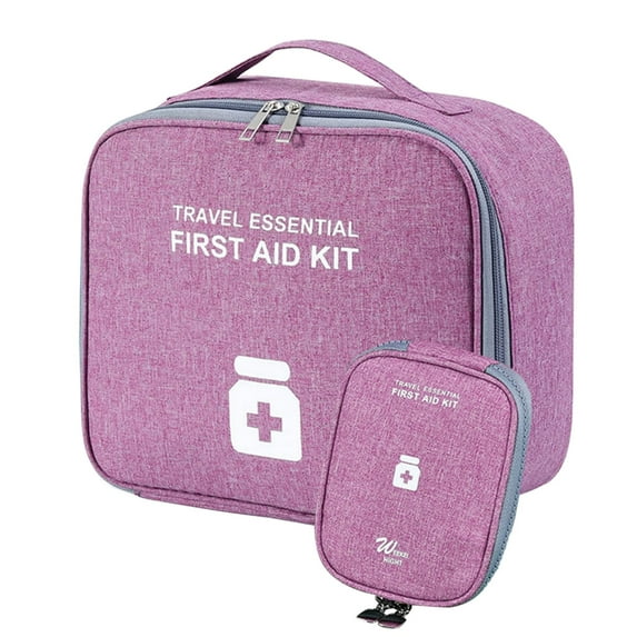 2 Pcs First Aids Kits Large Capacity Emergency Bag for Homes, Office ...