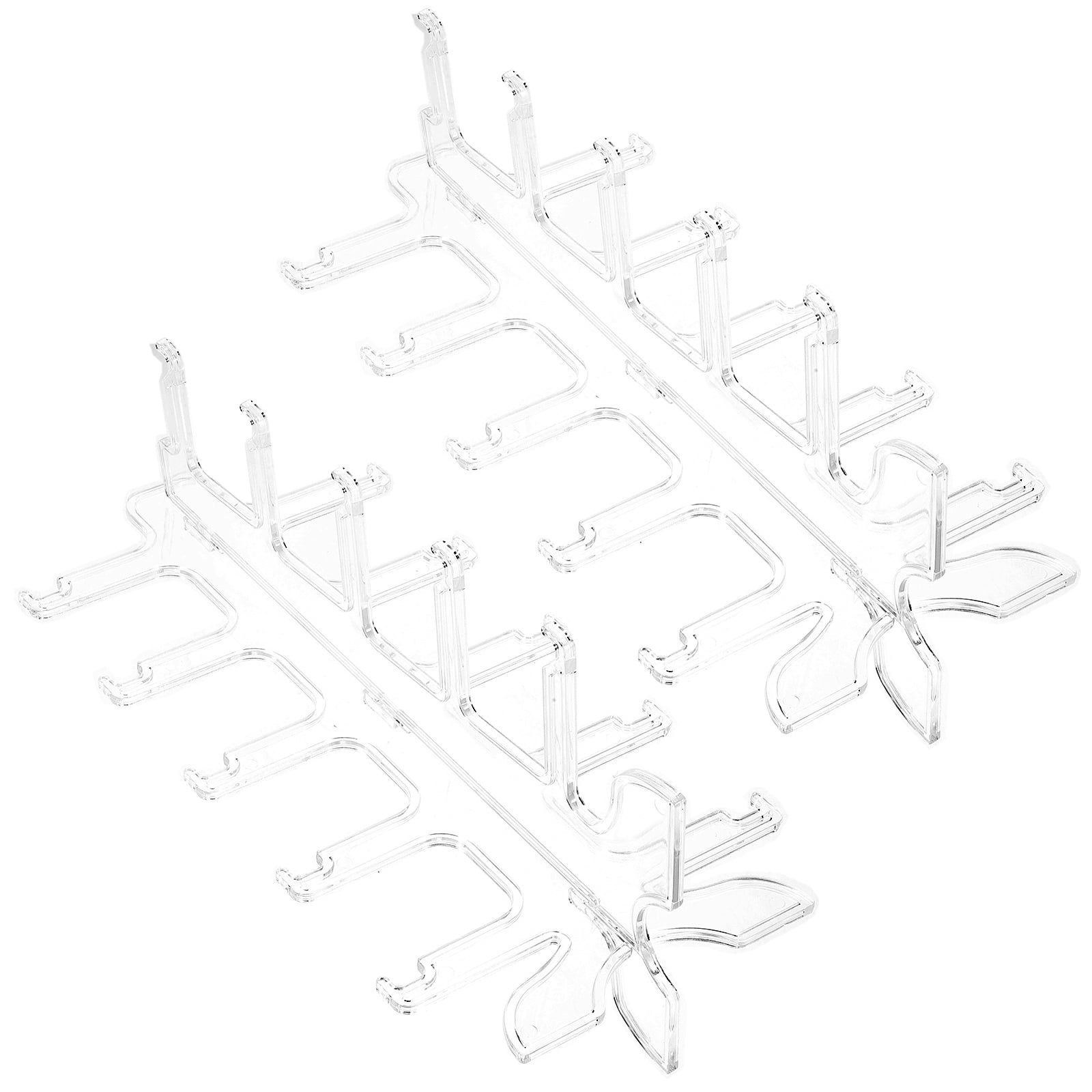 2 Pcs Five Pairs of Spectacle Frames Clear Eyeglasses Stand Riser ...