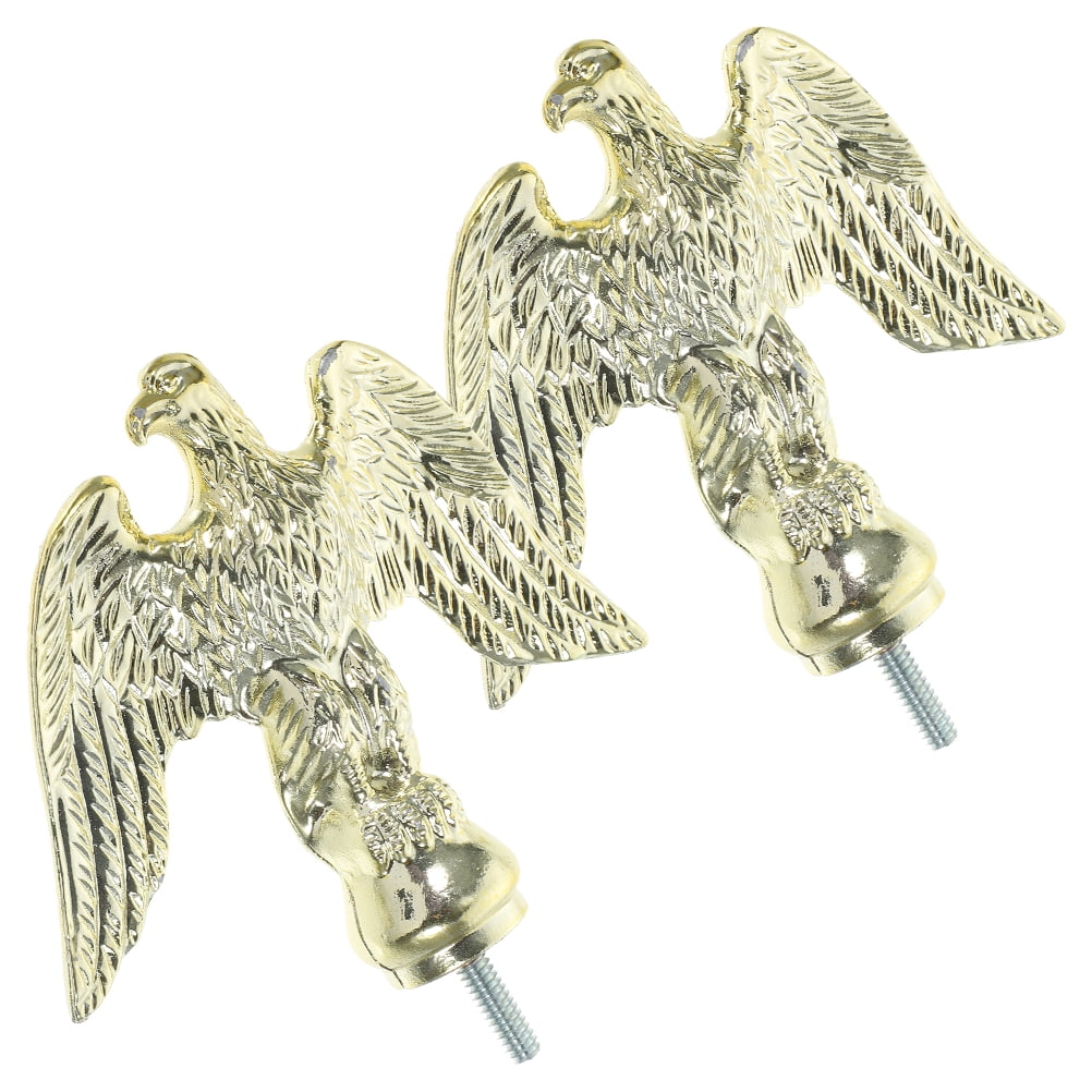 2 Pcs Flagpole Decoration Flagpole Head Flagpole Accessories Eagle Flag ...